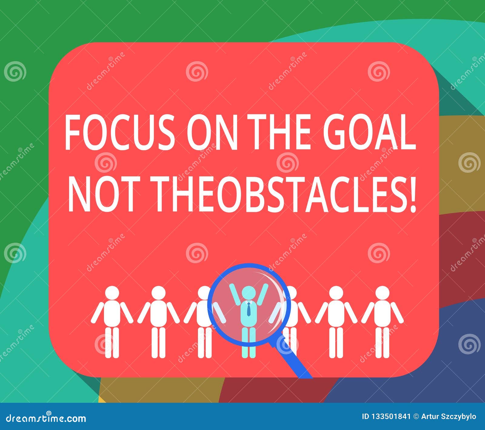 Conceptual Hand Writing Showing Focus on the Goal Not the Obstacles ... Conceptual Hand Writing Showing Focus on the Goal Not the Obstacles ...