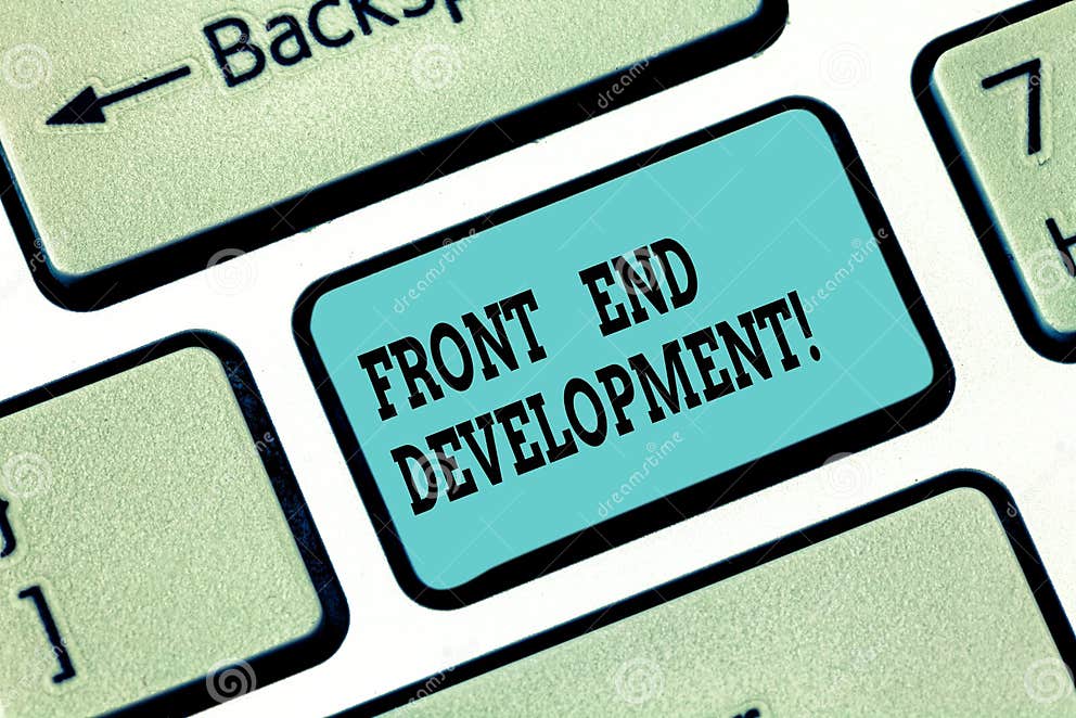 Conceptual Hand Writing Showing Front End Development. Business Photo Text Altering Data To ...