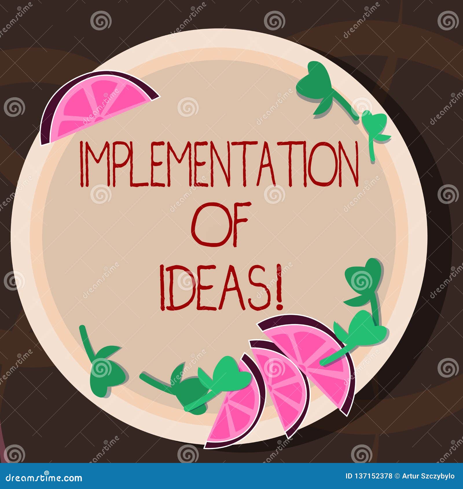 Conceptual Hand Writing Showing Implementation of Ideas. Business Photo ...