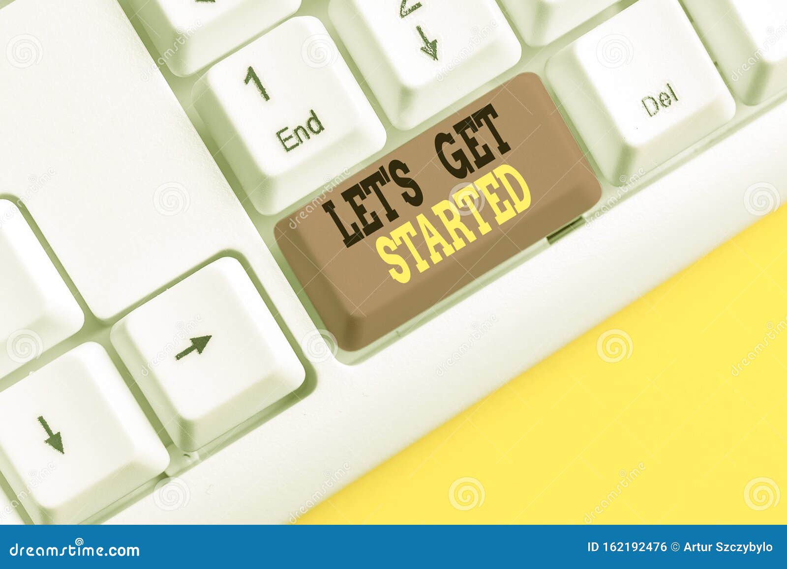 Conceptual Hand Writing Showing Let S is Get Started. Business Photo ...