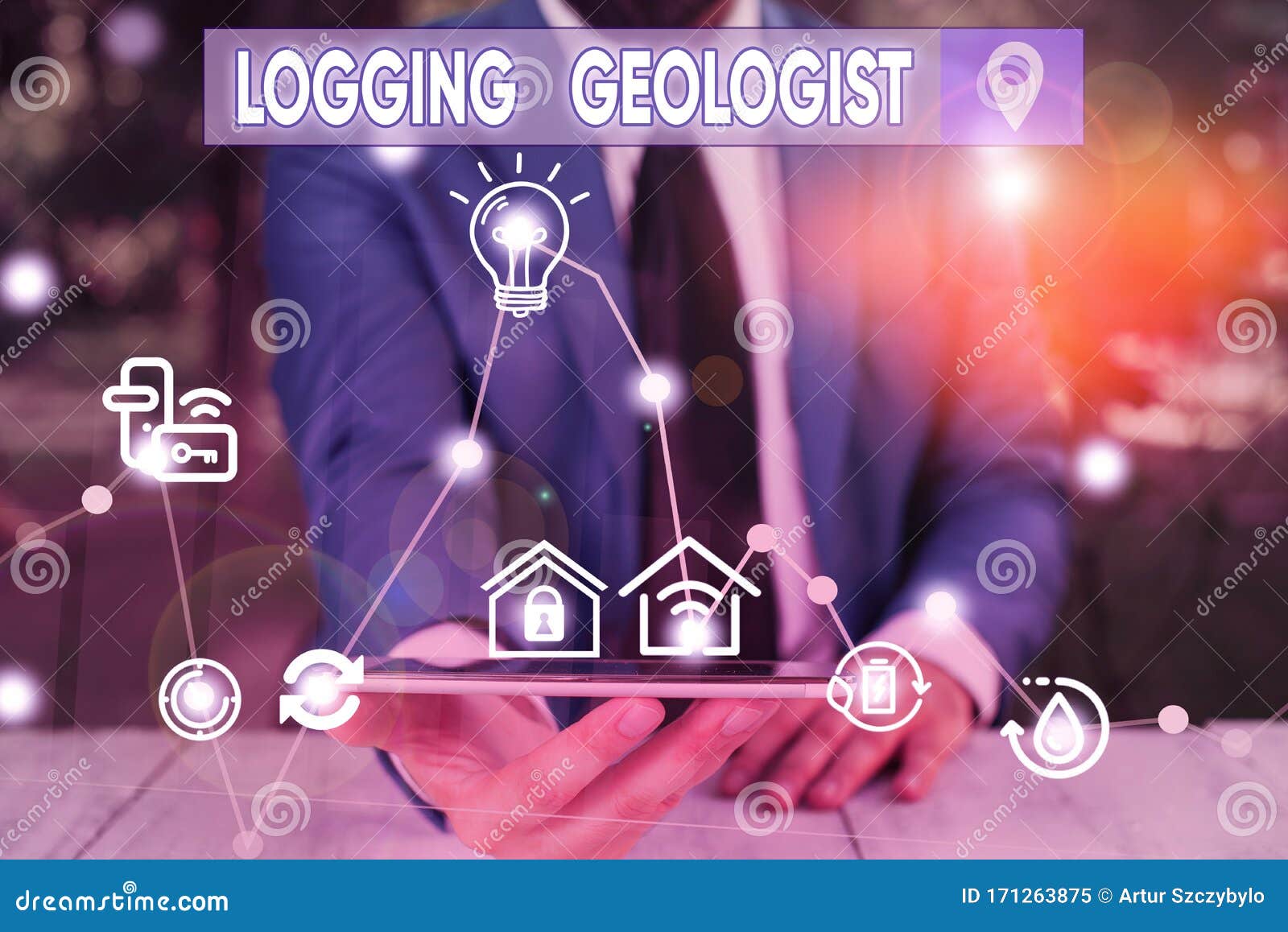 Conceptual Hand Writing Showing Logging Geologist. Business Photo Text ...