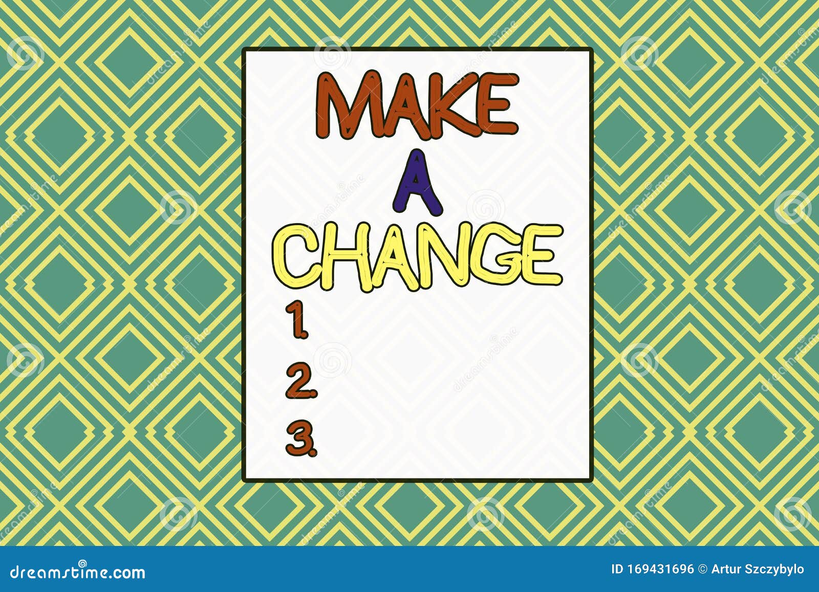 Conceptual Hand Writing Showing Make a Change. Business Photo Text ...