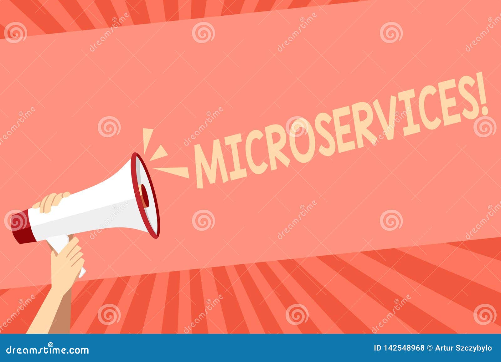 Microservices Concept And Symbol Cartoon Vector | CartoonDealer.com ...