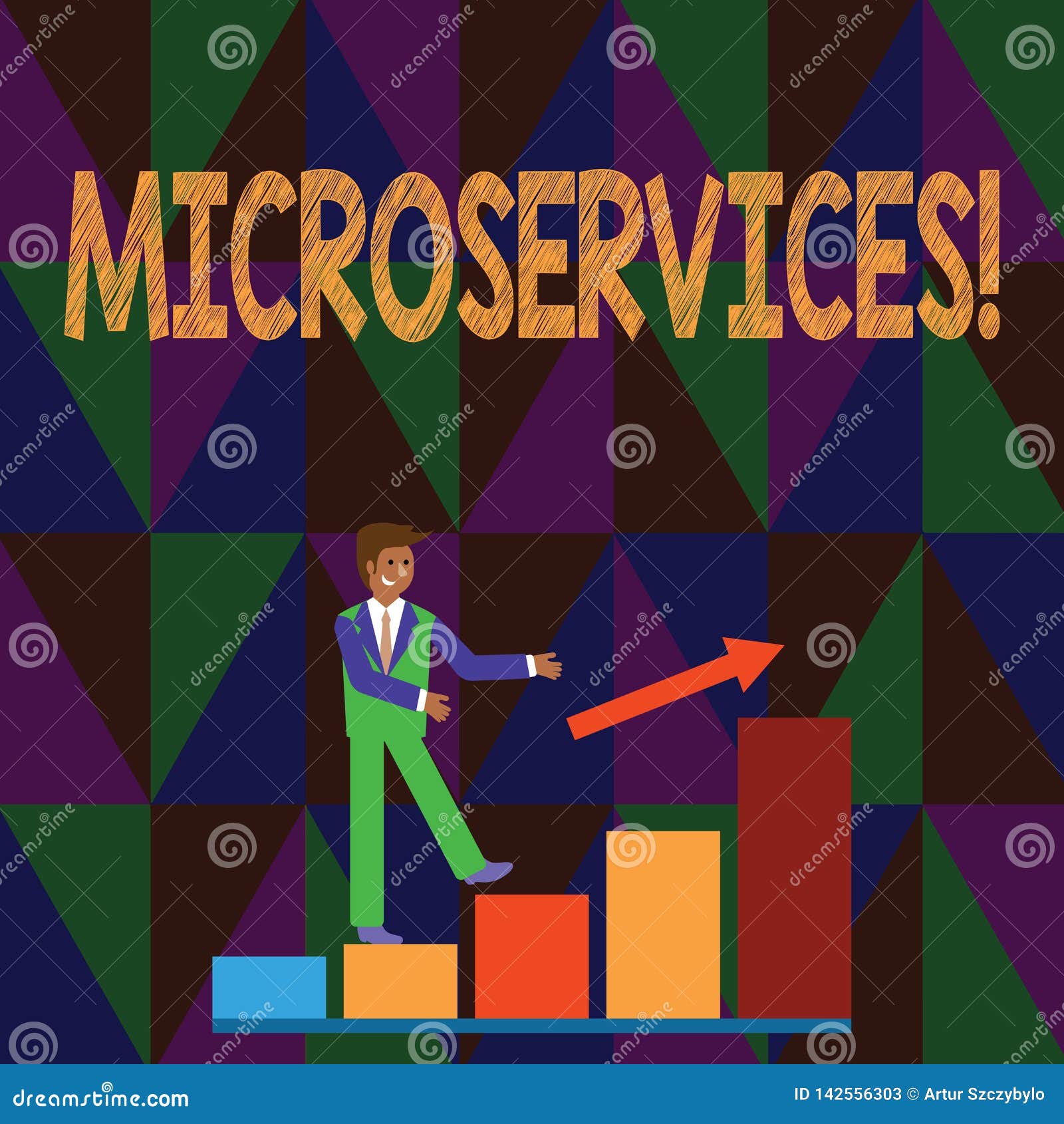 Microservices Concept And Symbol Cartoon Vector | CartoonDealer.com ...