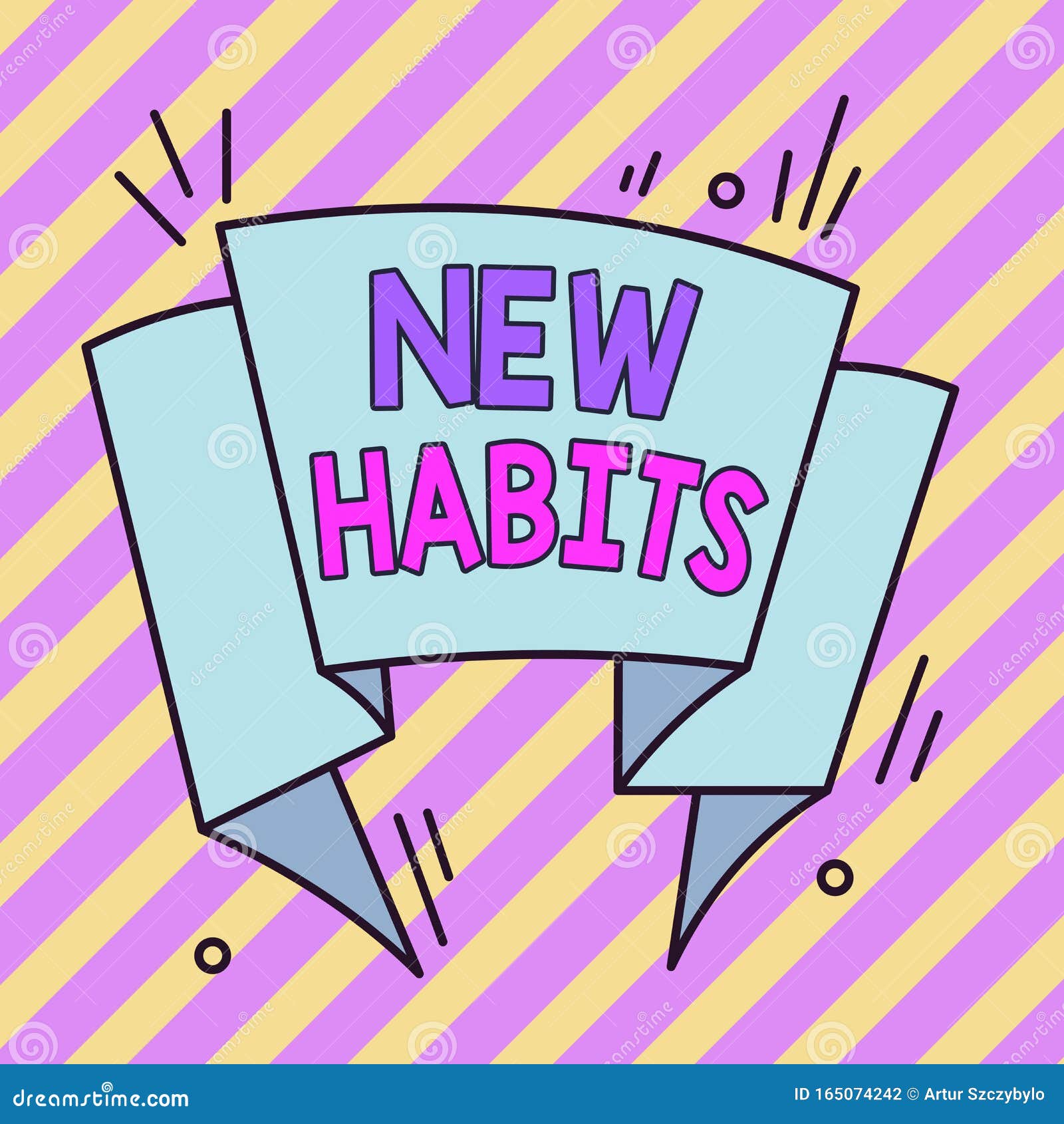 Conceptual Hand Writing Showing New Habits. Business Photo Text Change ...