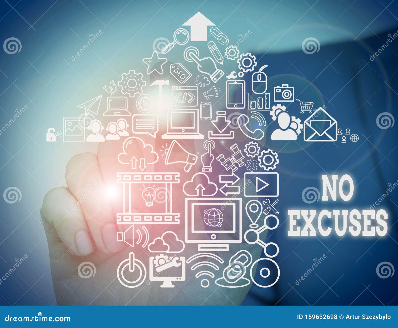 Conceptual Hand Writing Showing No Excuses. Business Photo Showcasing ... Conceptual Hand Writing Showing No Excuses. Business Photo Showcasing ...