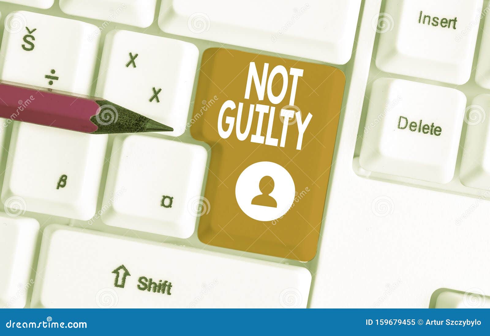 Conceptual Hand Writing Showing Not Guilty. Business Photo Text Someone ...