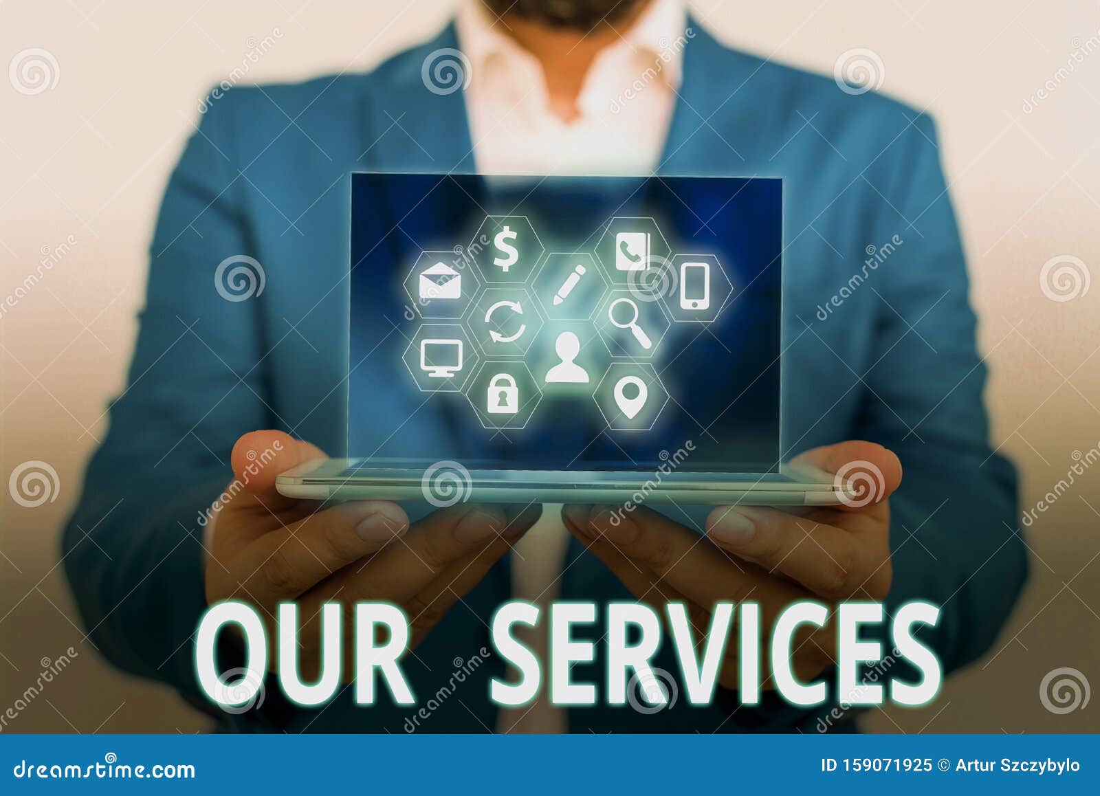Conceptual Hand Writing Showing Our Services. Business Photo Text the ...