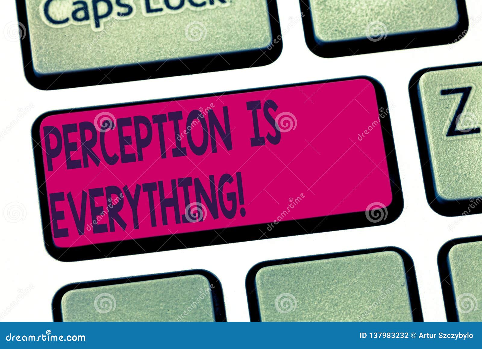 Conceptual Hand Writing Showing Perception is Everything. Business ...