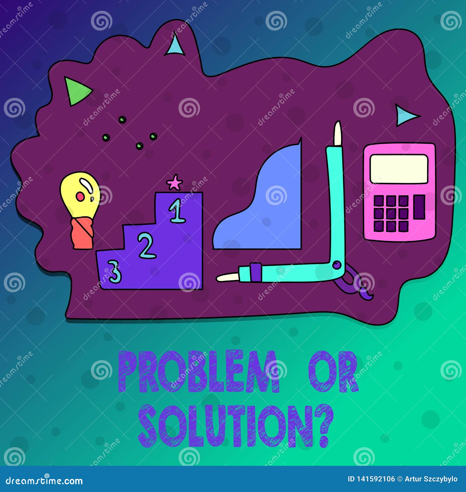 Conceptual Hand Writing Showing Problem or Solutionquestion. Business ...