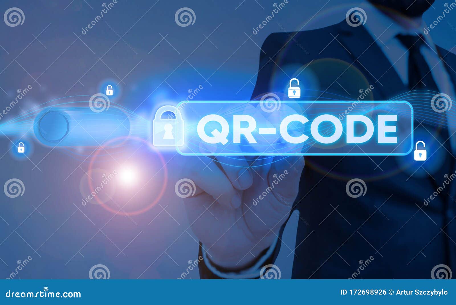 Conceptual Hand Writing Showing Qr Code. Business Photo Text the ...