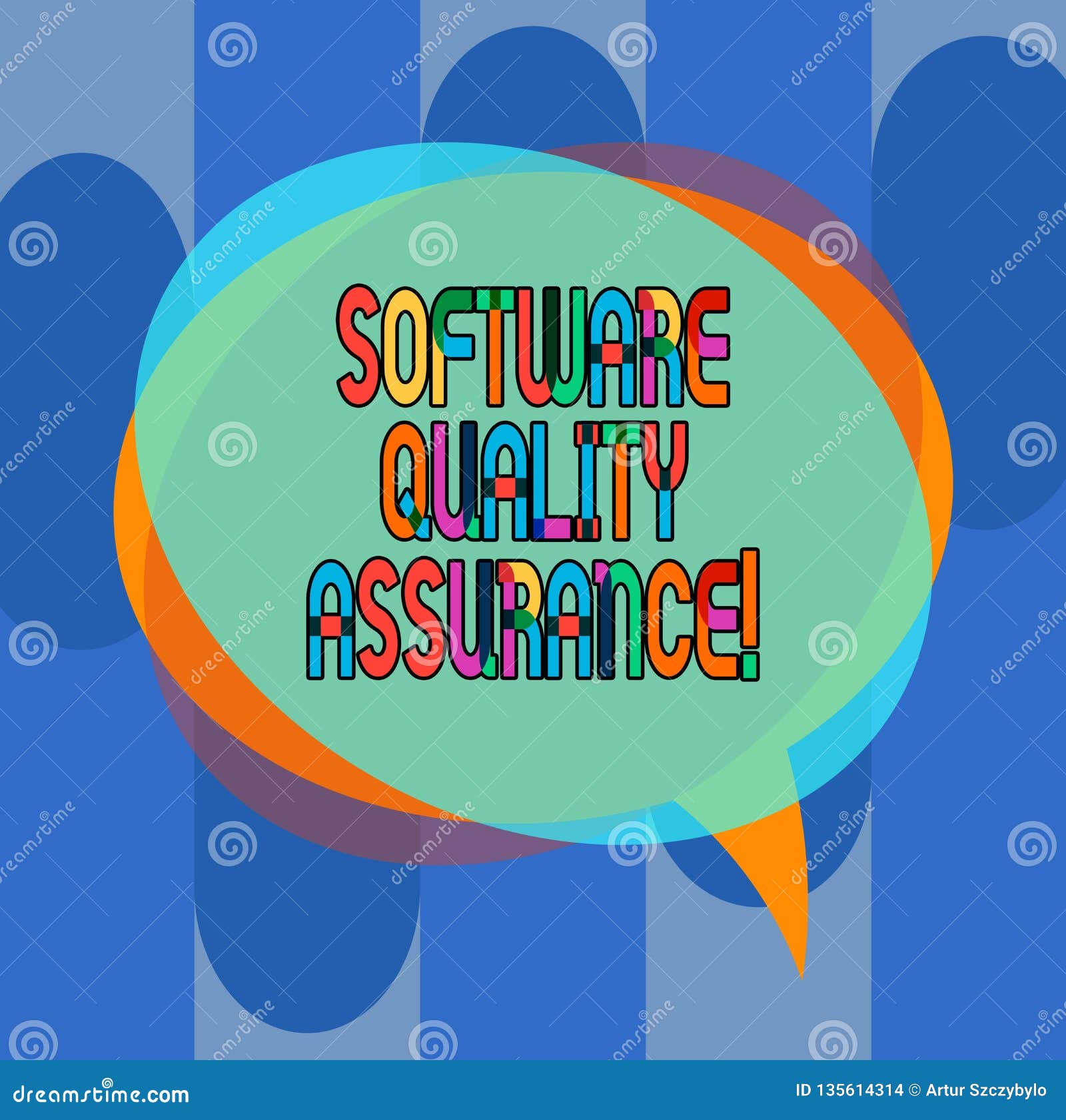 Conceptual Hand Writing Showing Software Quality Assurance. Business ...