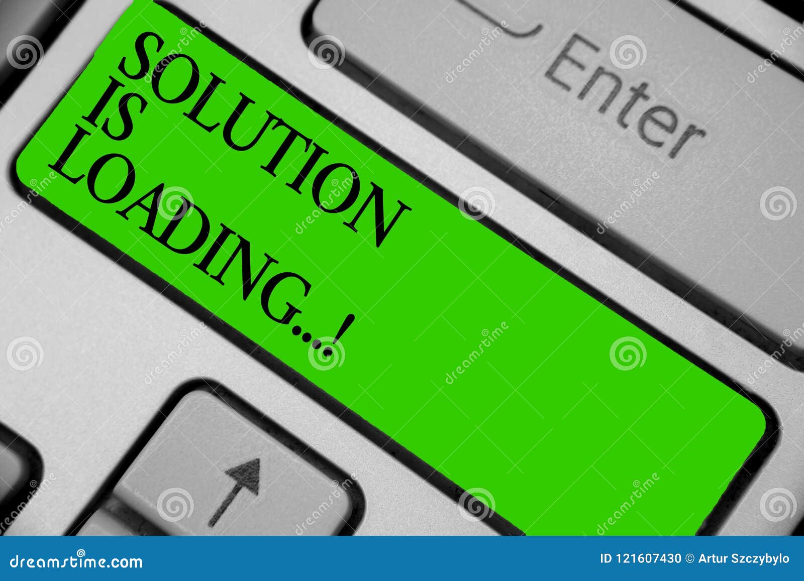 Conceptual Hand Writing Showing Solution is Loading... Stock Photo ...