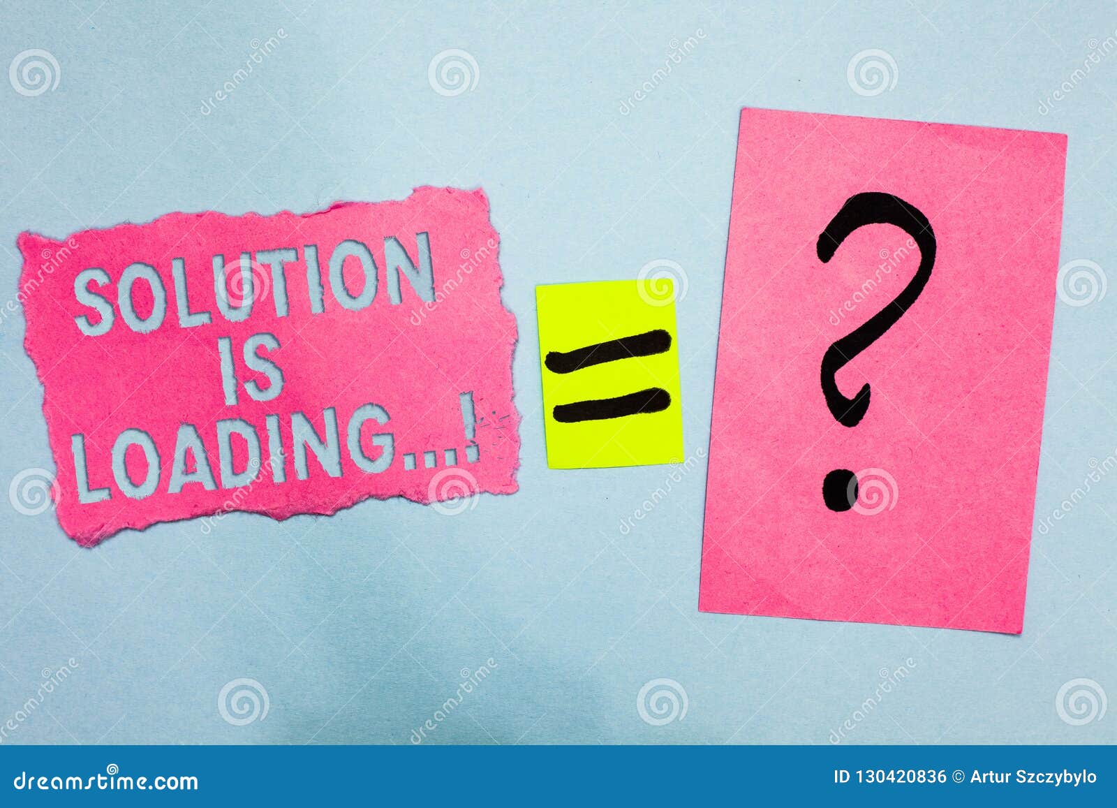 Conceptual Hand Writing Showing Solution is Loading... Stock Photo ...
