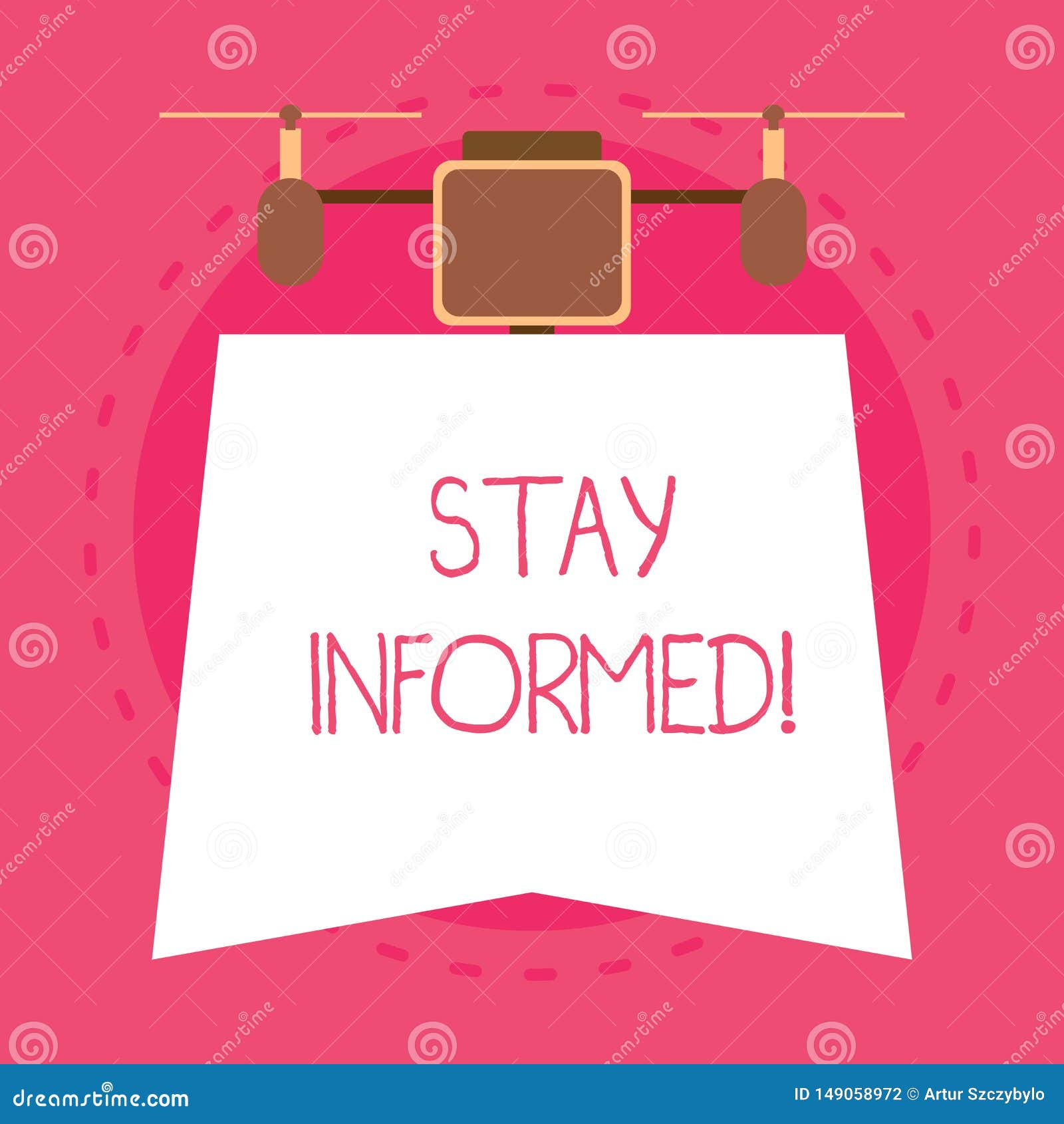 Conceptual Hand Writing Showing Stay Informed. Business Photo Text ...