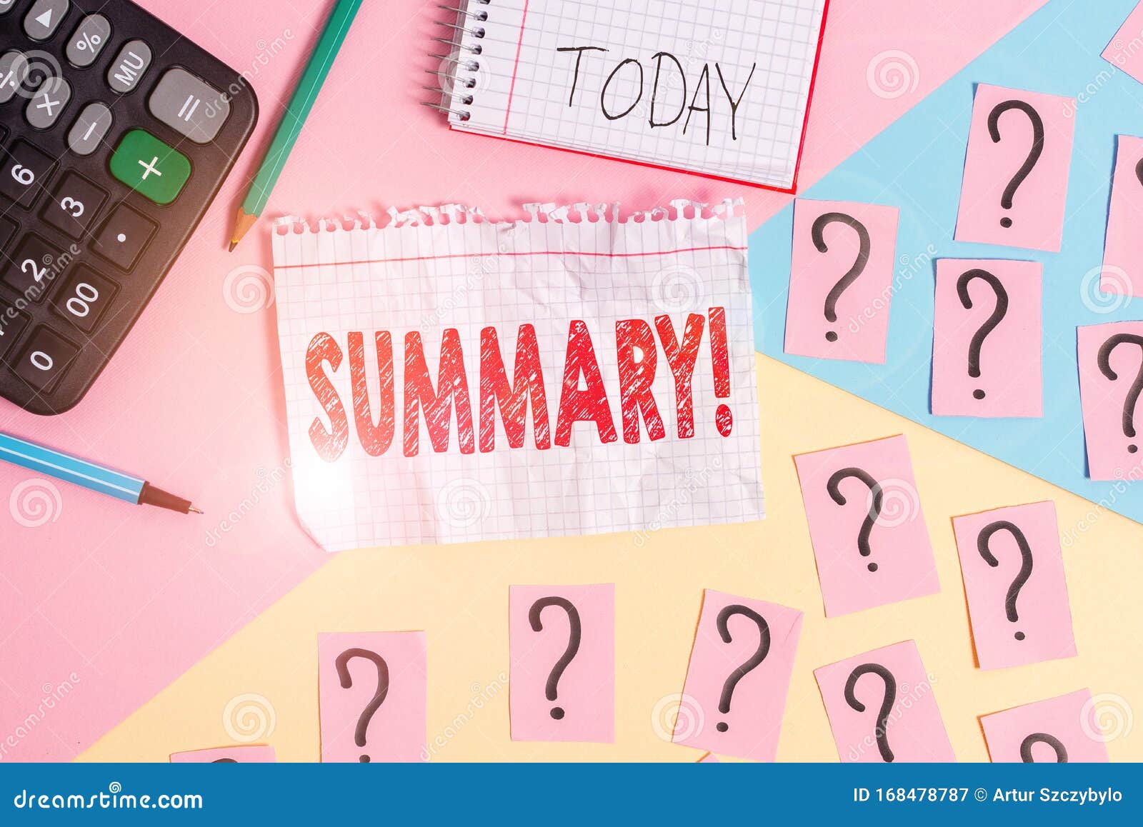 Conceptual Hand Writing Showing Summary. Business Photo Showcasing ...