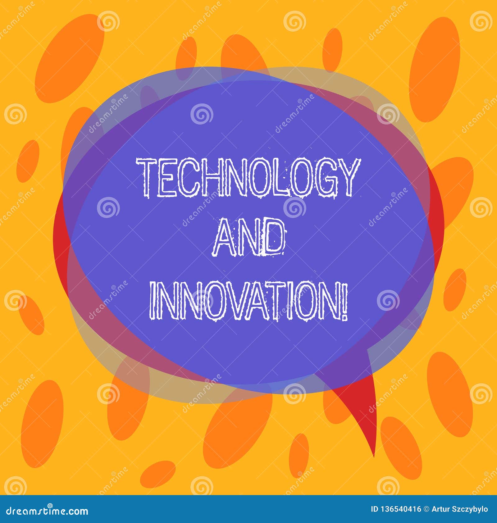 Conceptual Hand Writing Showing Technology and Innovation. Business ...