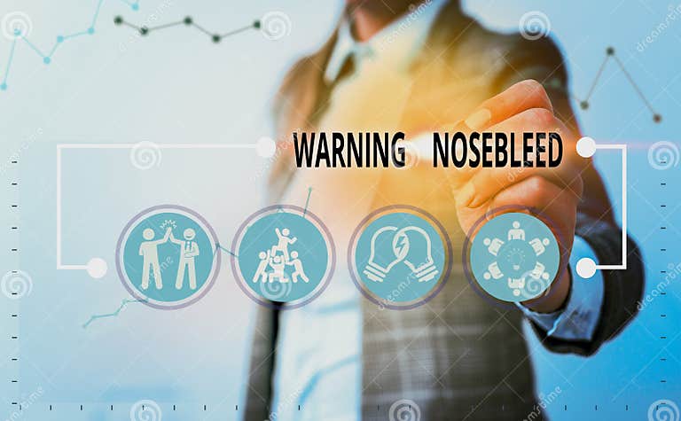 Conceptual Hand Writing Showing Warning Nosebleed. Business Photo ... Conceptual Hand Writing Showing Warning Nosebleed. Business Photo ...