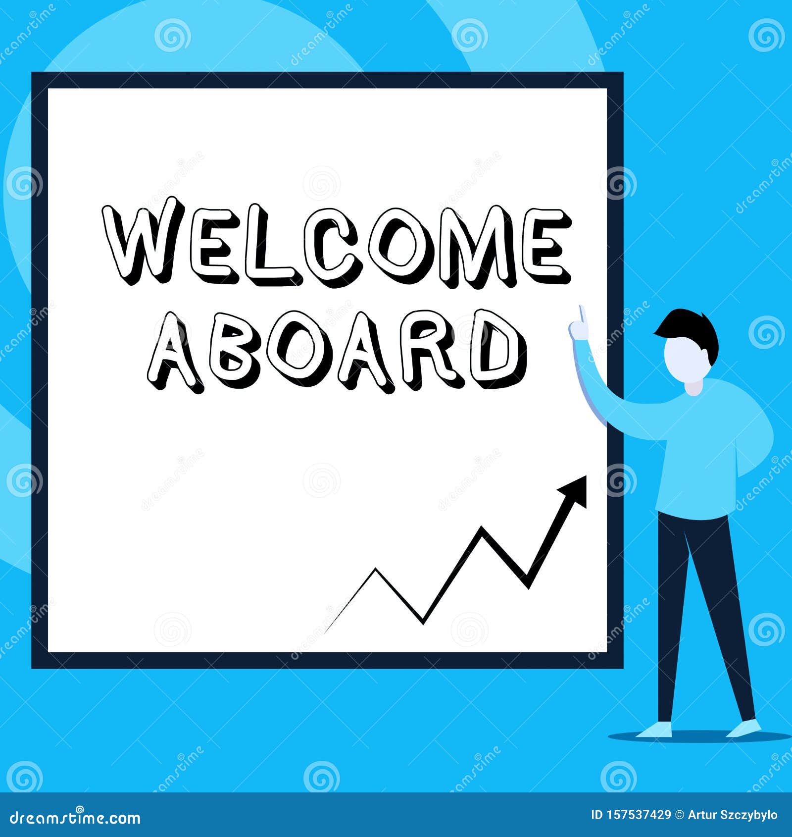 Conceptual Hand Writing Showing Welcome Aboard. Business Photo Text ...