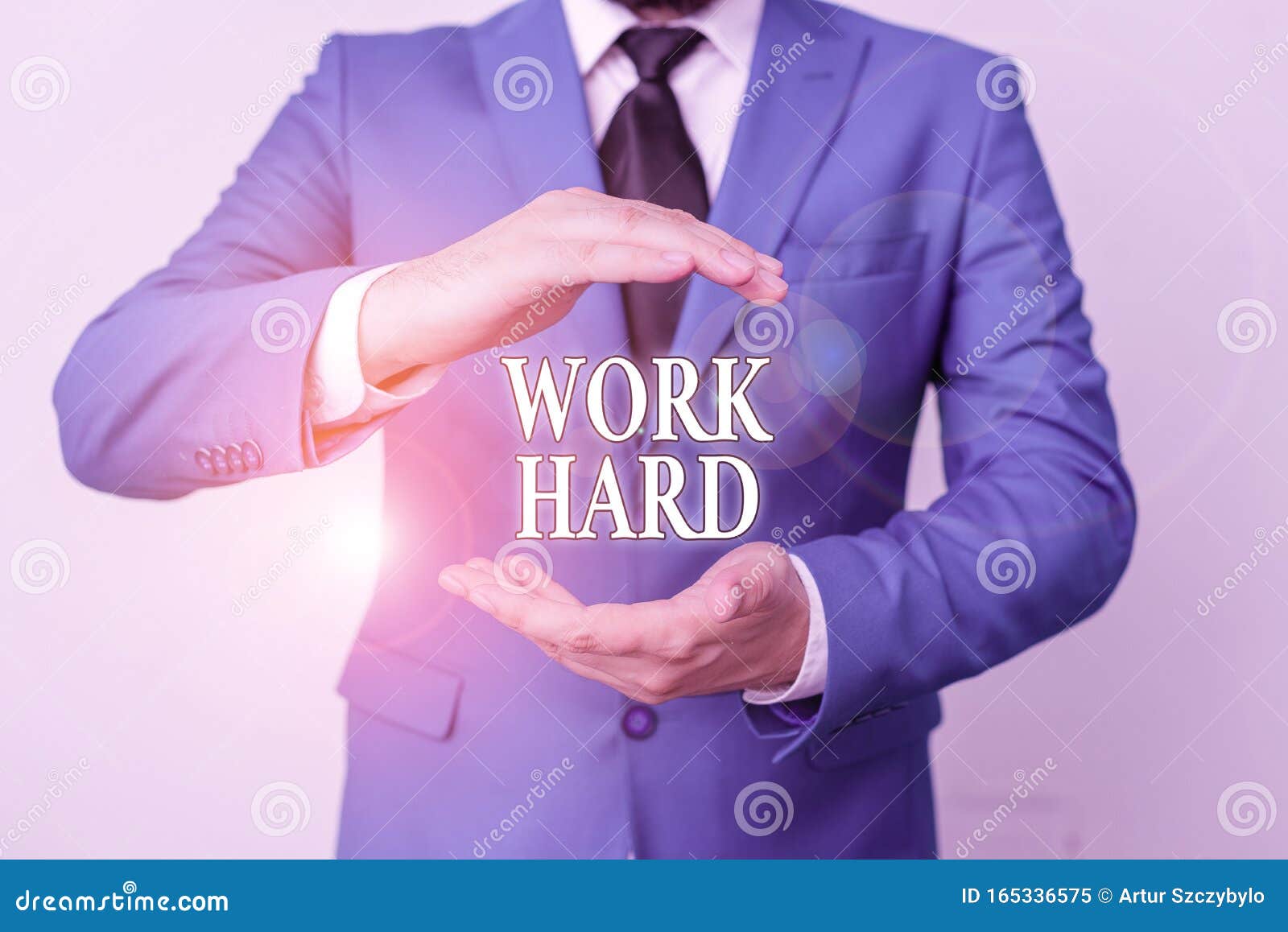 Conceptual Hand Writing Showing Work Hard. Business Photo Showcasing ...
