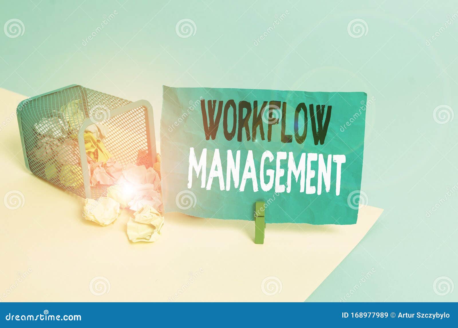 Conceptual Hand Writing Showing Workflow Management. Business Photo ...