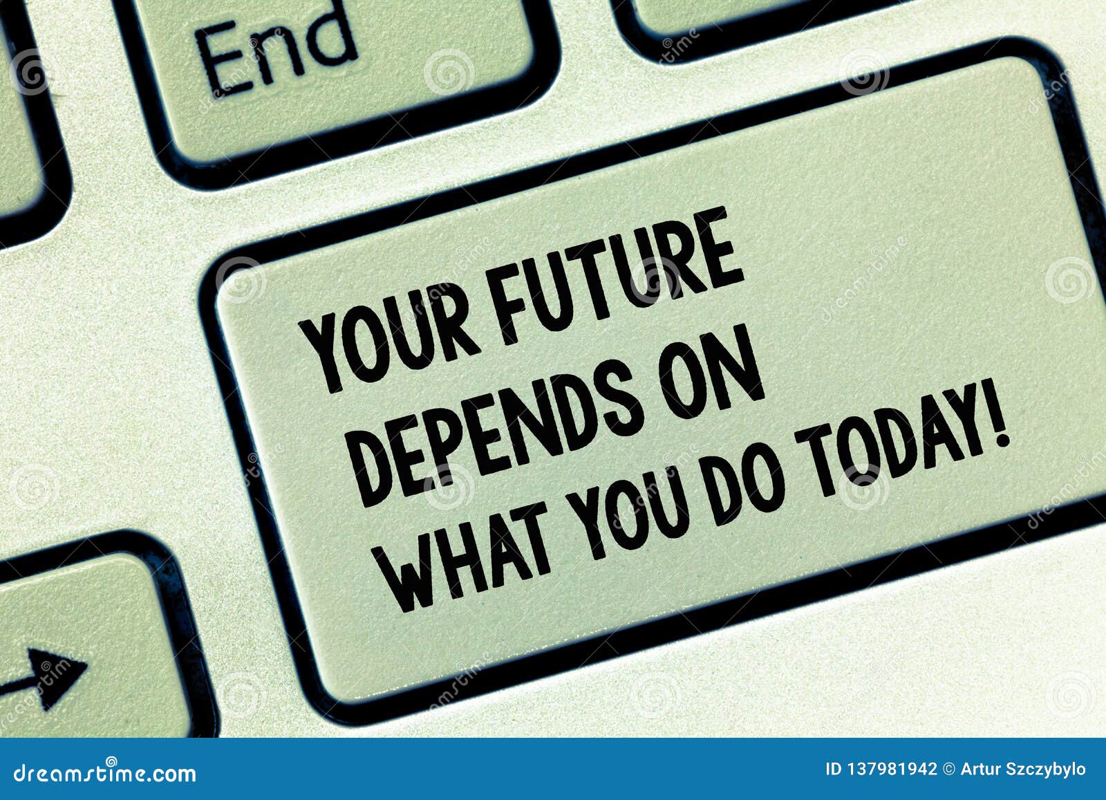 Conceptual Hand Writing Showing Your Future Depends on What You Do ... Conceptual Hand Writing Showing Your Future Depends on What You Do ...