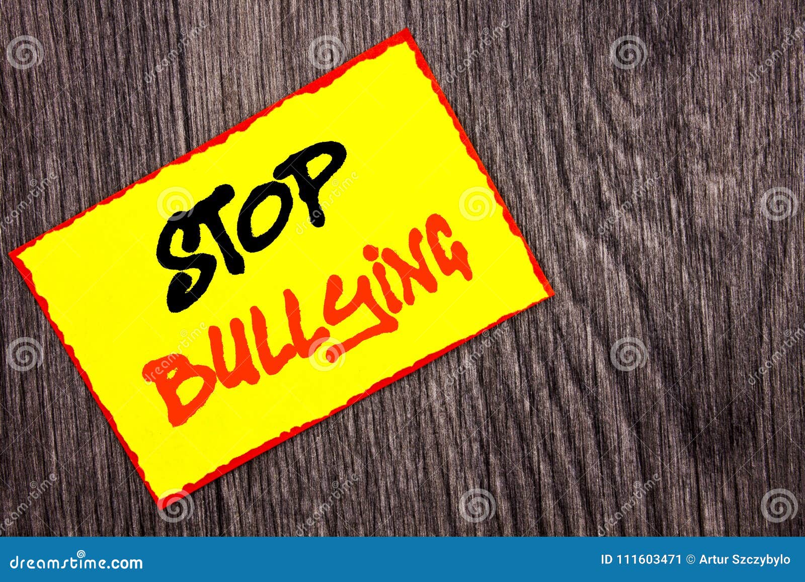 Conceptual Hand Writing Text Showing Stop Bullying. Concept Meaning ...