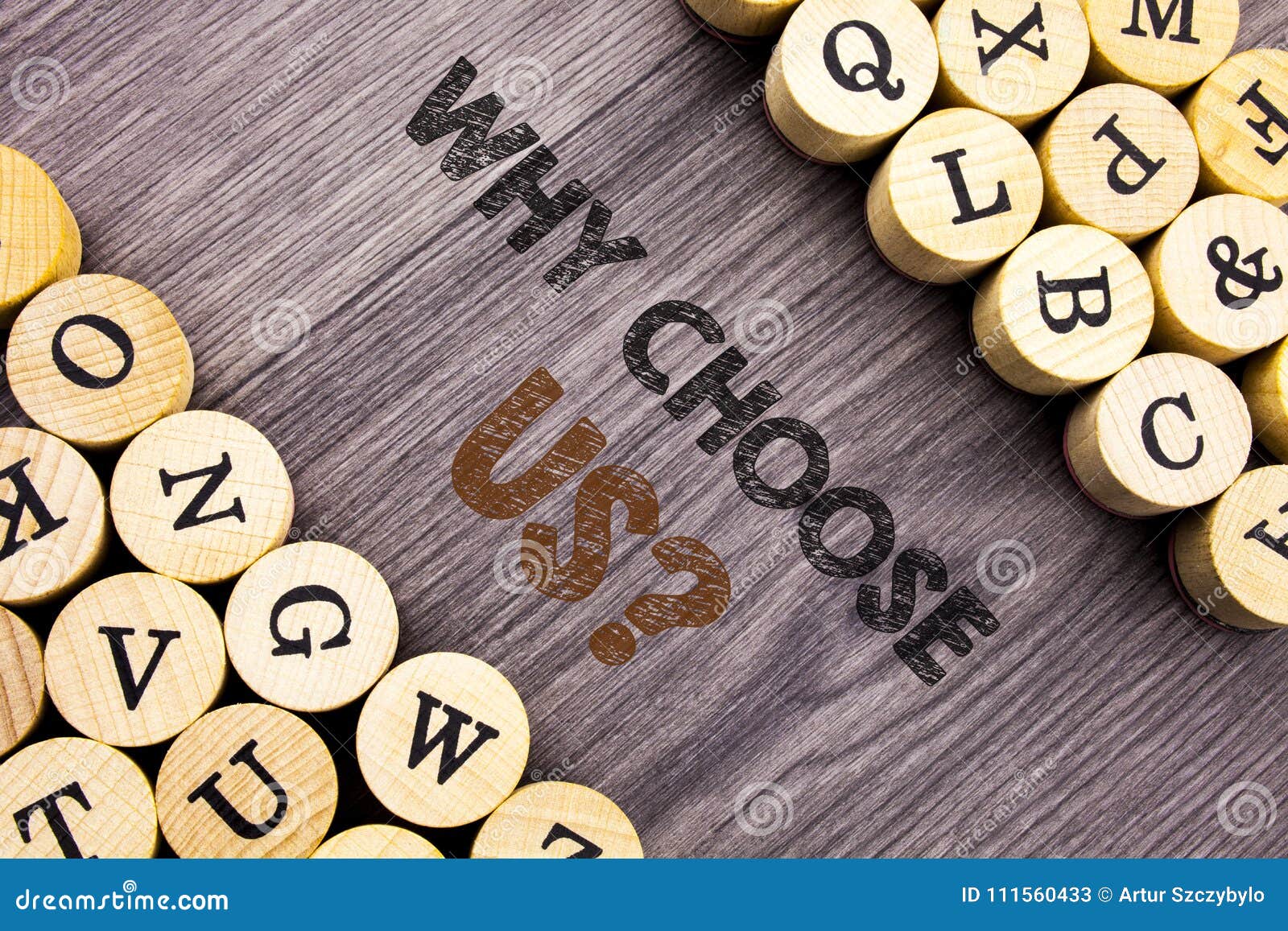 Conceptual Hand Writing Text Showing Why Choose Us Question. Concept ...