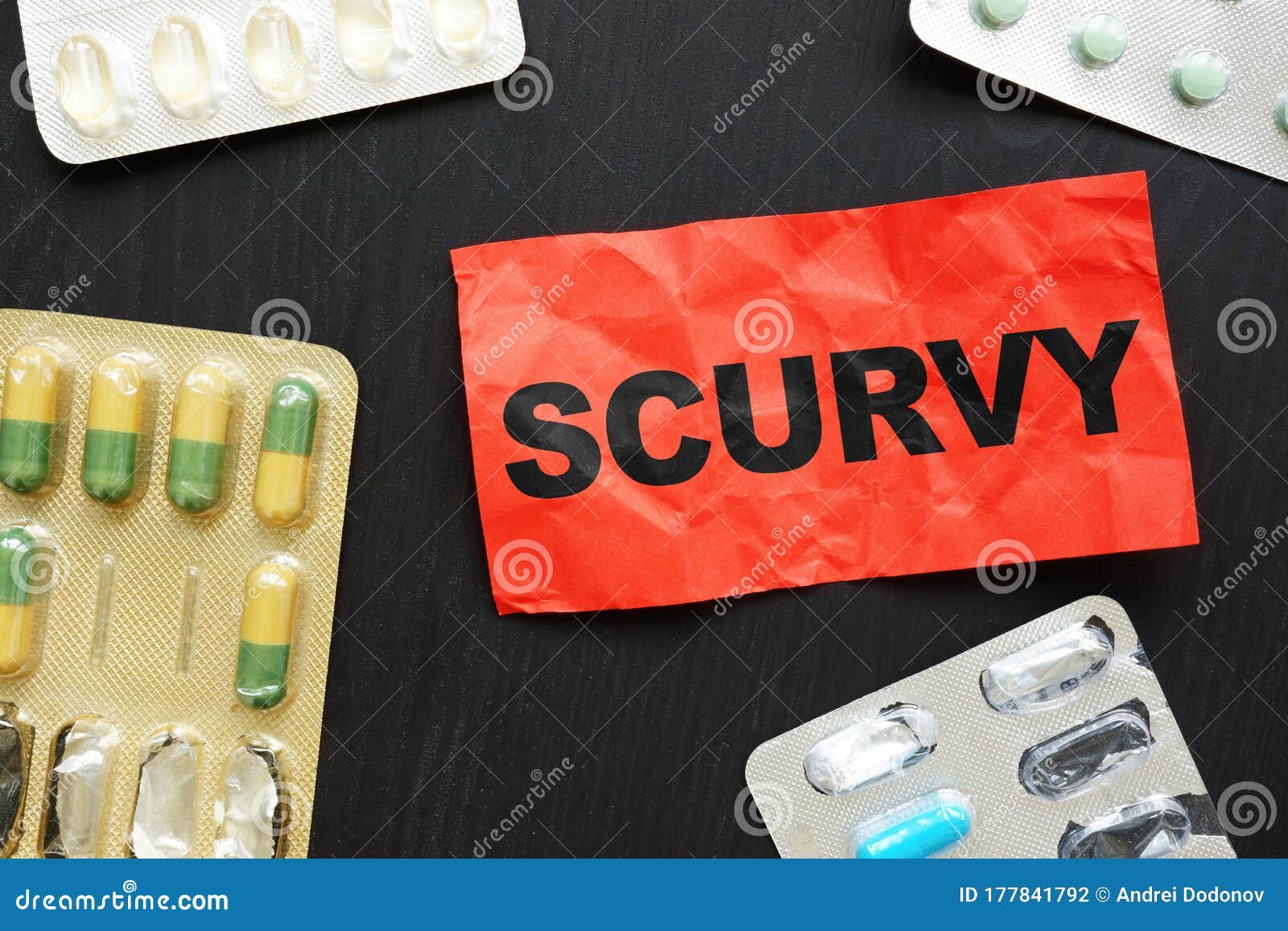 Conceptual Hand Written Text is Showing Scurvy Stock Photo - Image of ...
