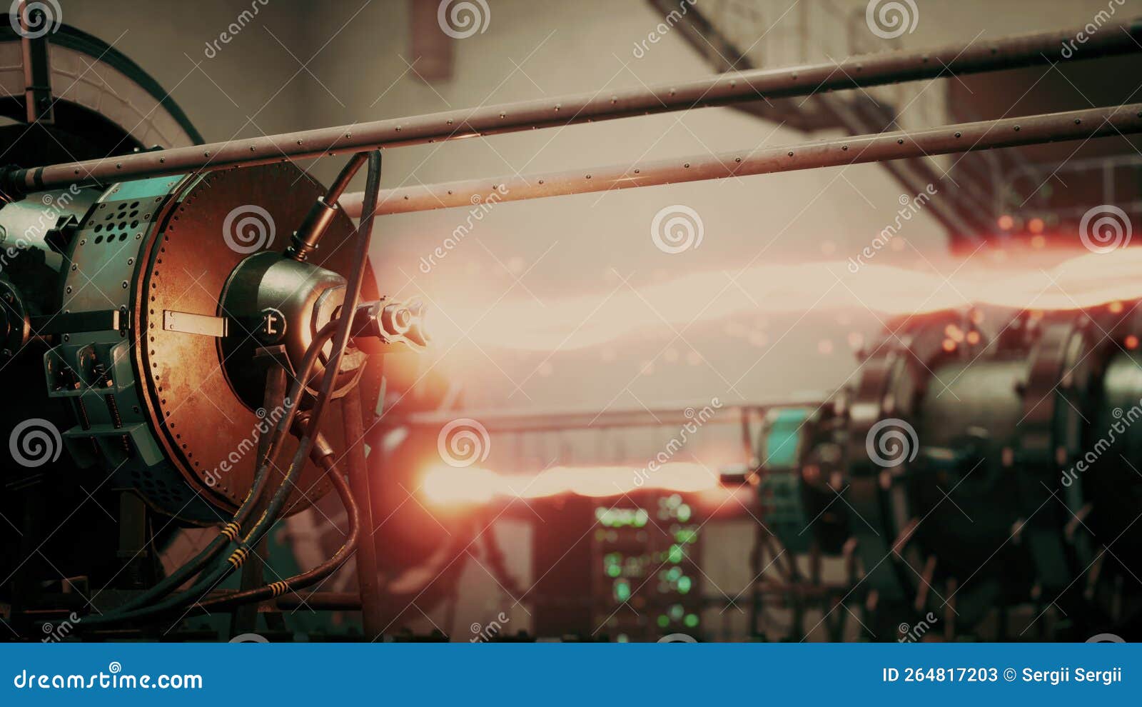 Conceptual High Tech Power Thermonuclear or Nuclear Reactor Stock ...