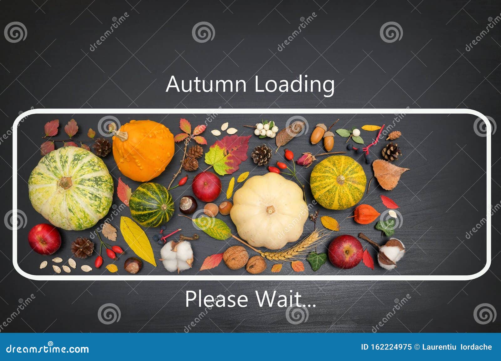 Conceptual Icon Autumn Loading Stock Image - Image of generated, fall ...