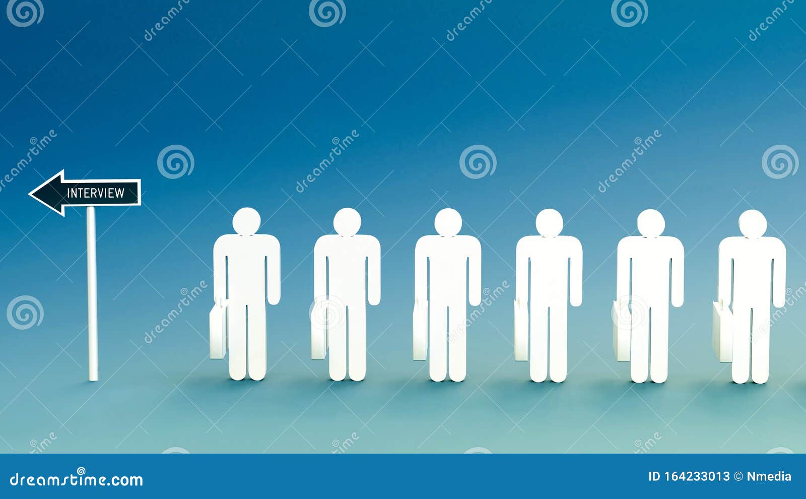 Conceptual Iconic Working People Stock Illustration - Illustration of ...