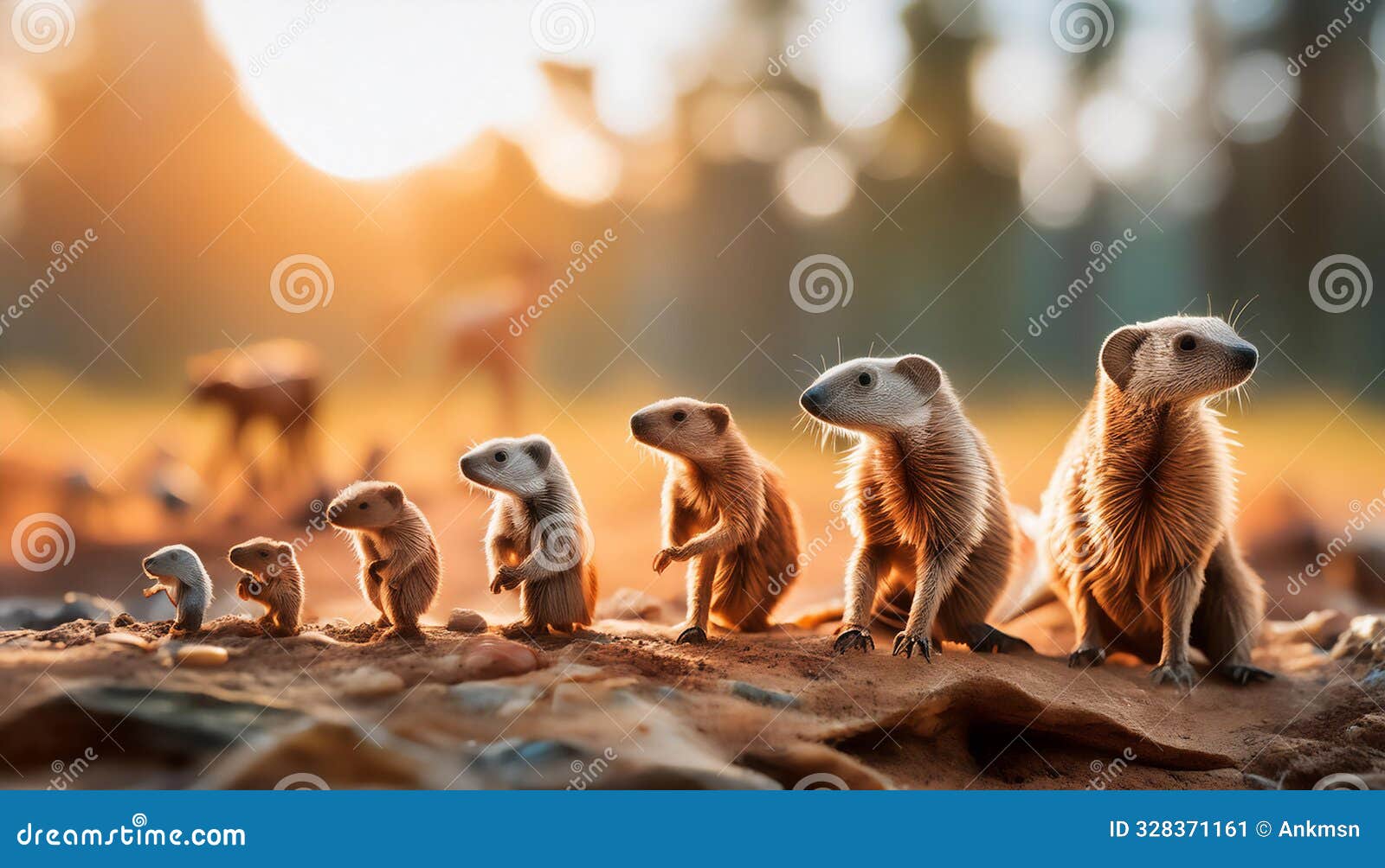 Conceptual Illustration of Evolution Theory and Development Stock ...