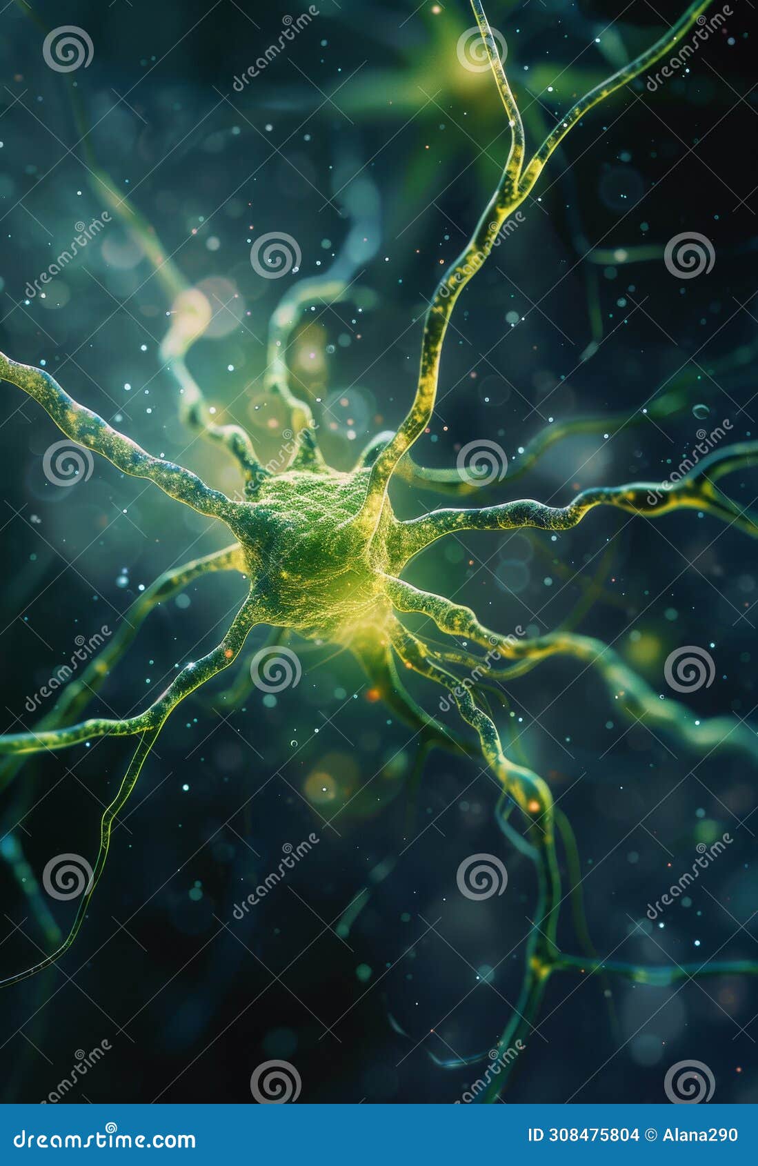 Neurone Cell Structure Cartoon Vector | CartoonDealer.com #76056395