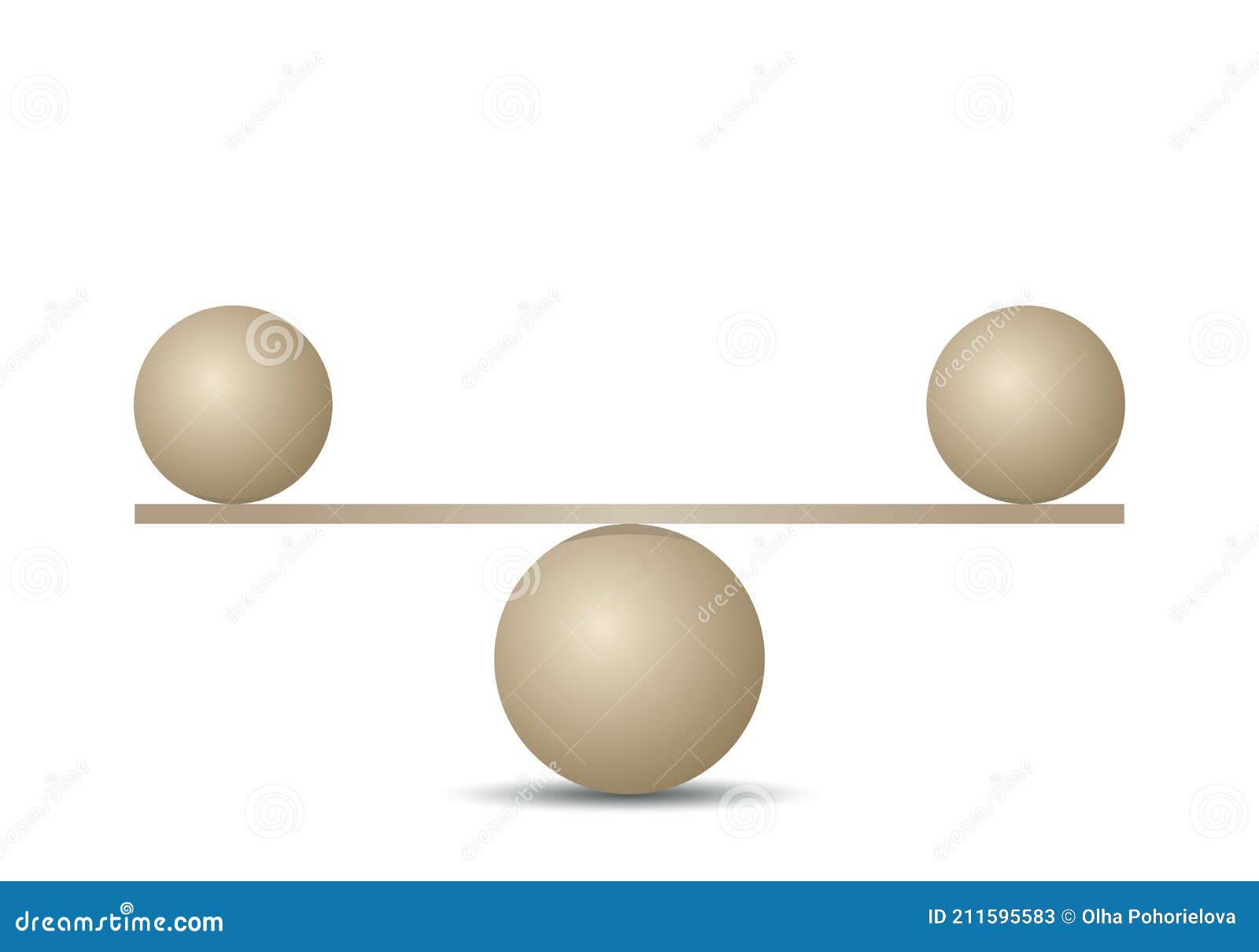 Conceptual Illustration of the Perfect Balance between Two Issues Stock ...
