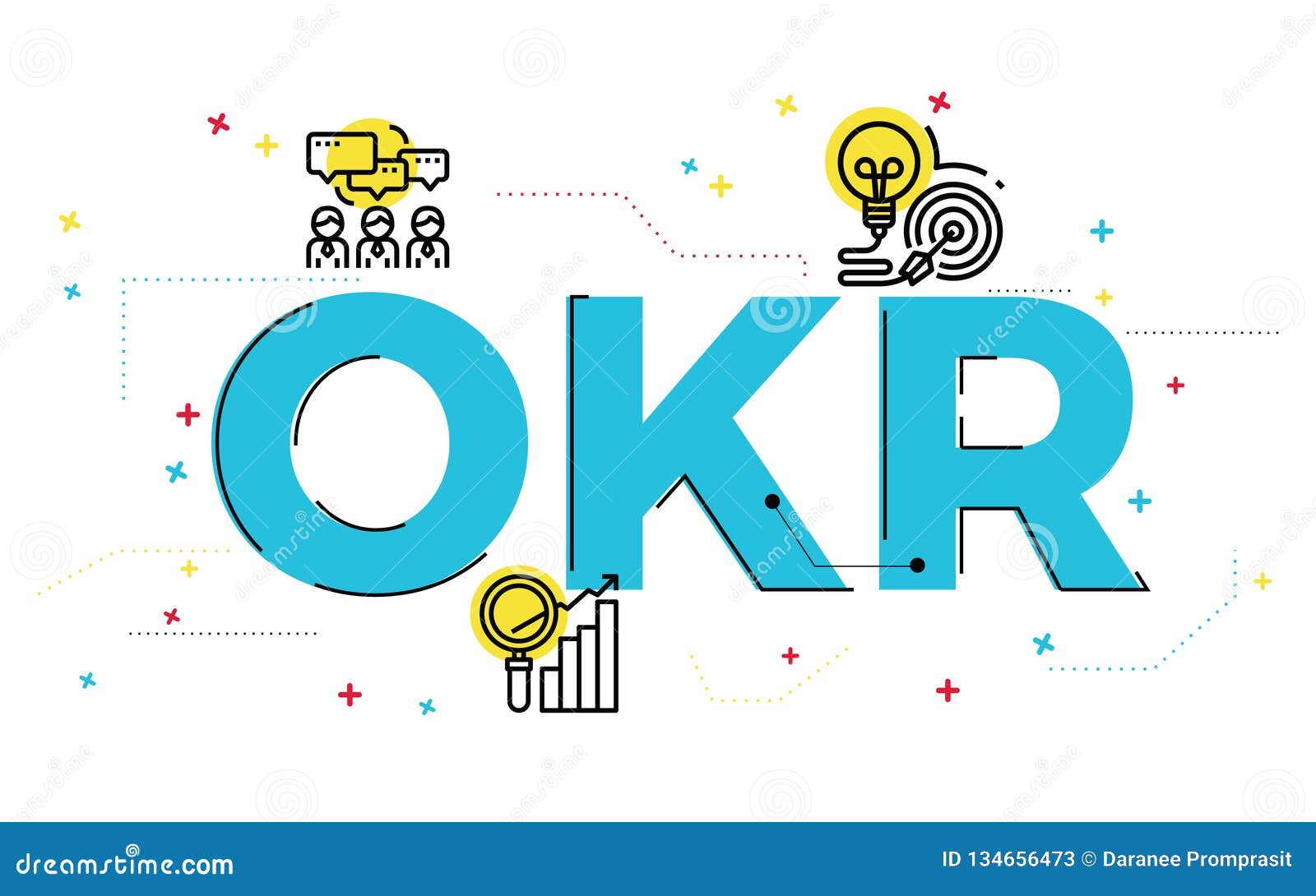 Conceptual Illustration of the Words OKR, Objective Key Result. Stock ... Conceptual Illustration of the Words OKR, Objective Key Result. Stock ...