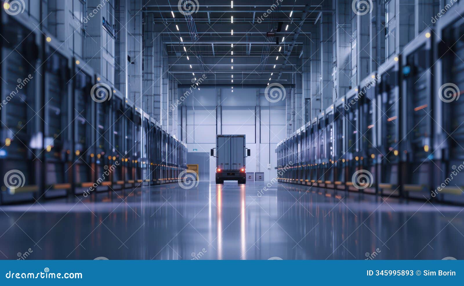 Conceptual Image of AI Automation in Logistics with Autonomous Stock ...
