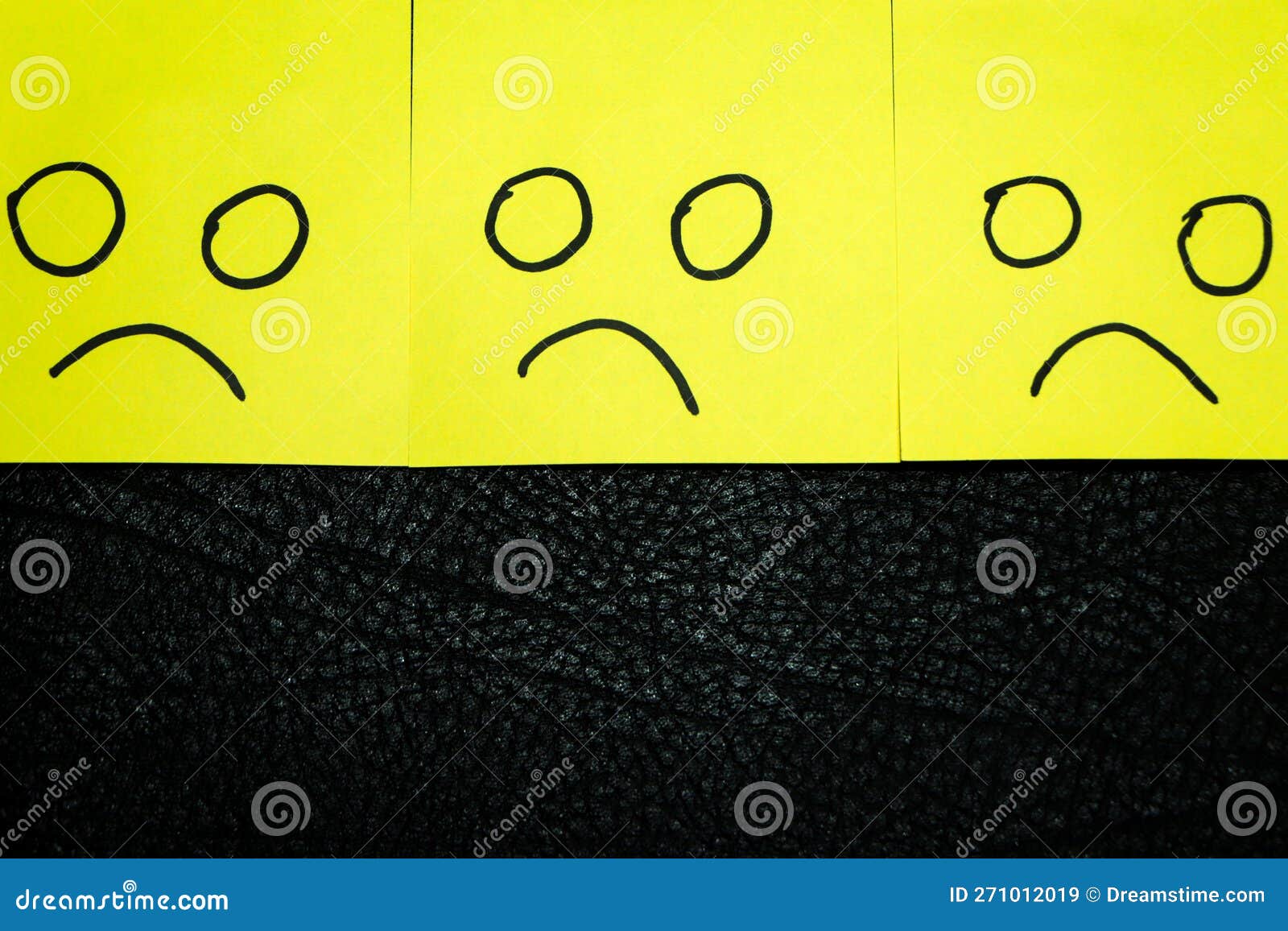 Conceptual Image for a Be Different or Be Happy Concept Using Sticky ...