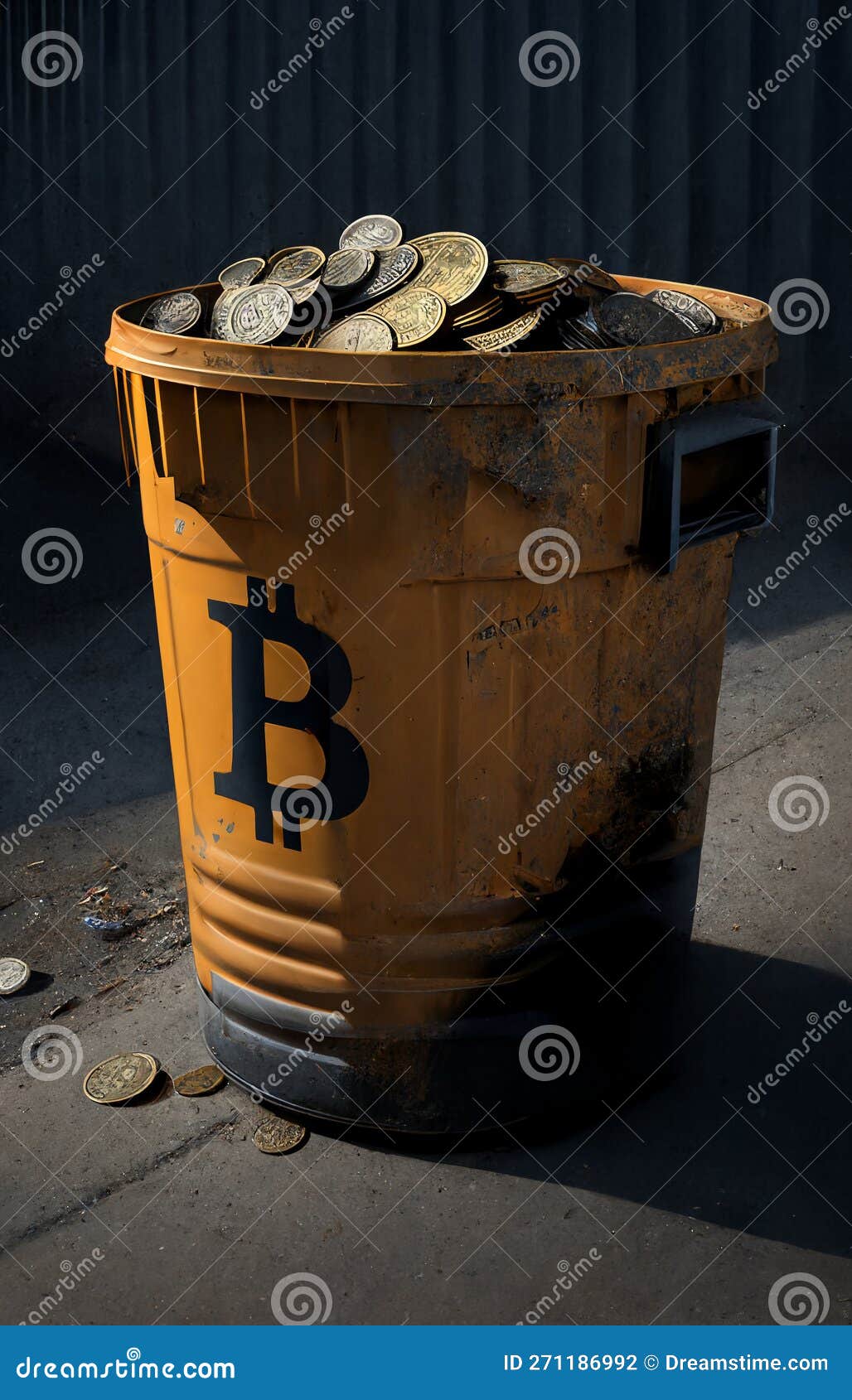 Bitcoin In The Dustbin As Metaphor Of Devaluation, Decay And Plunge Of ...