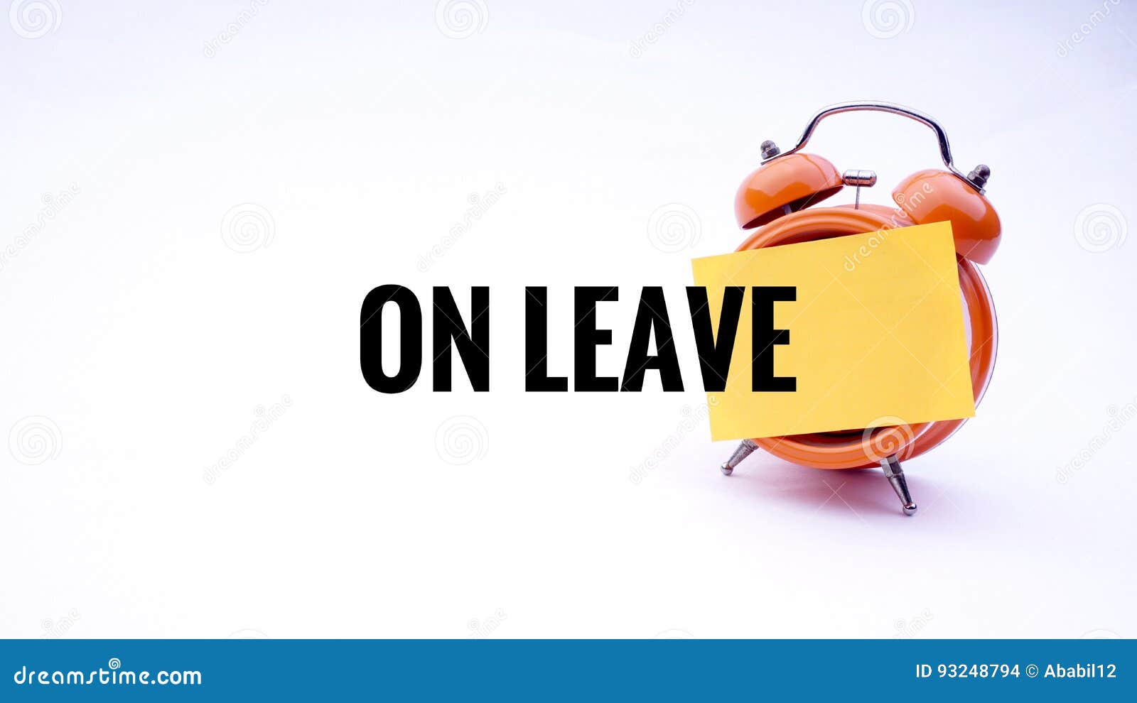 Conceptual Image of Business Concept with Words on Leave on a Clock ...