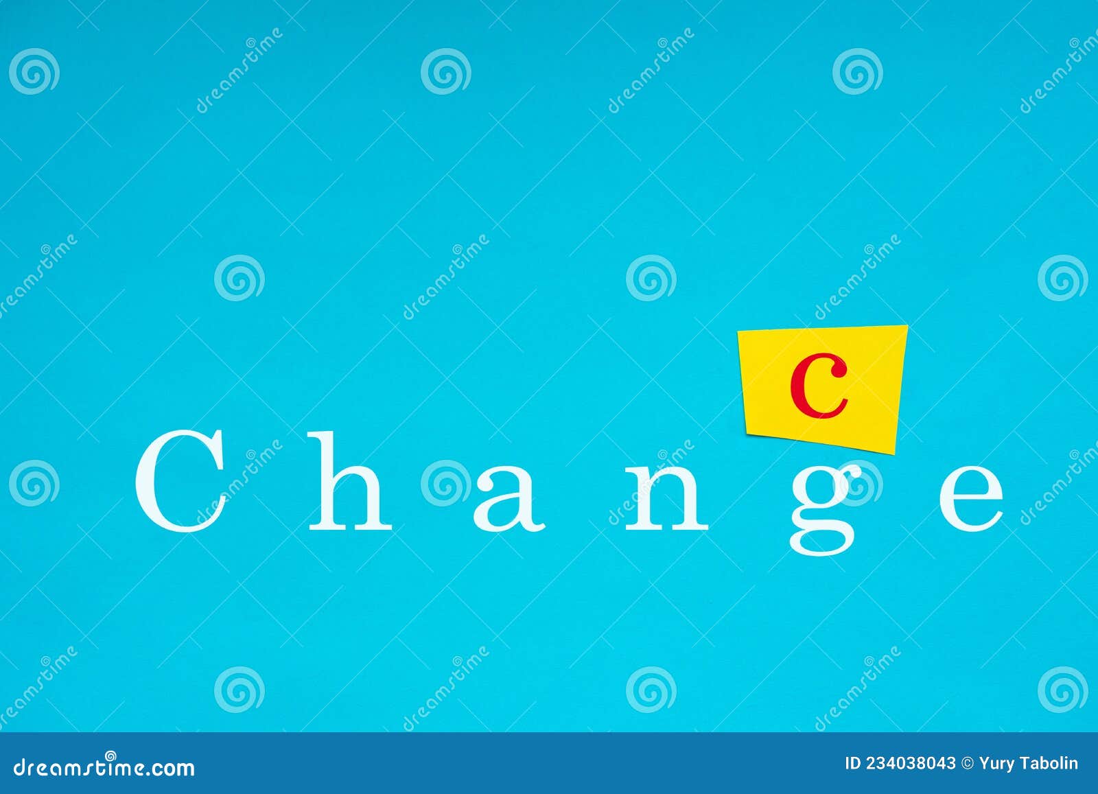 Male Hand Changing the Word Change into Chanc Stock Image - Image of ...