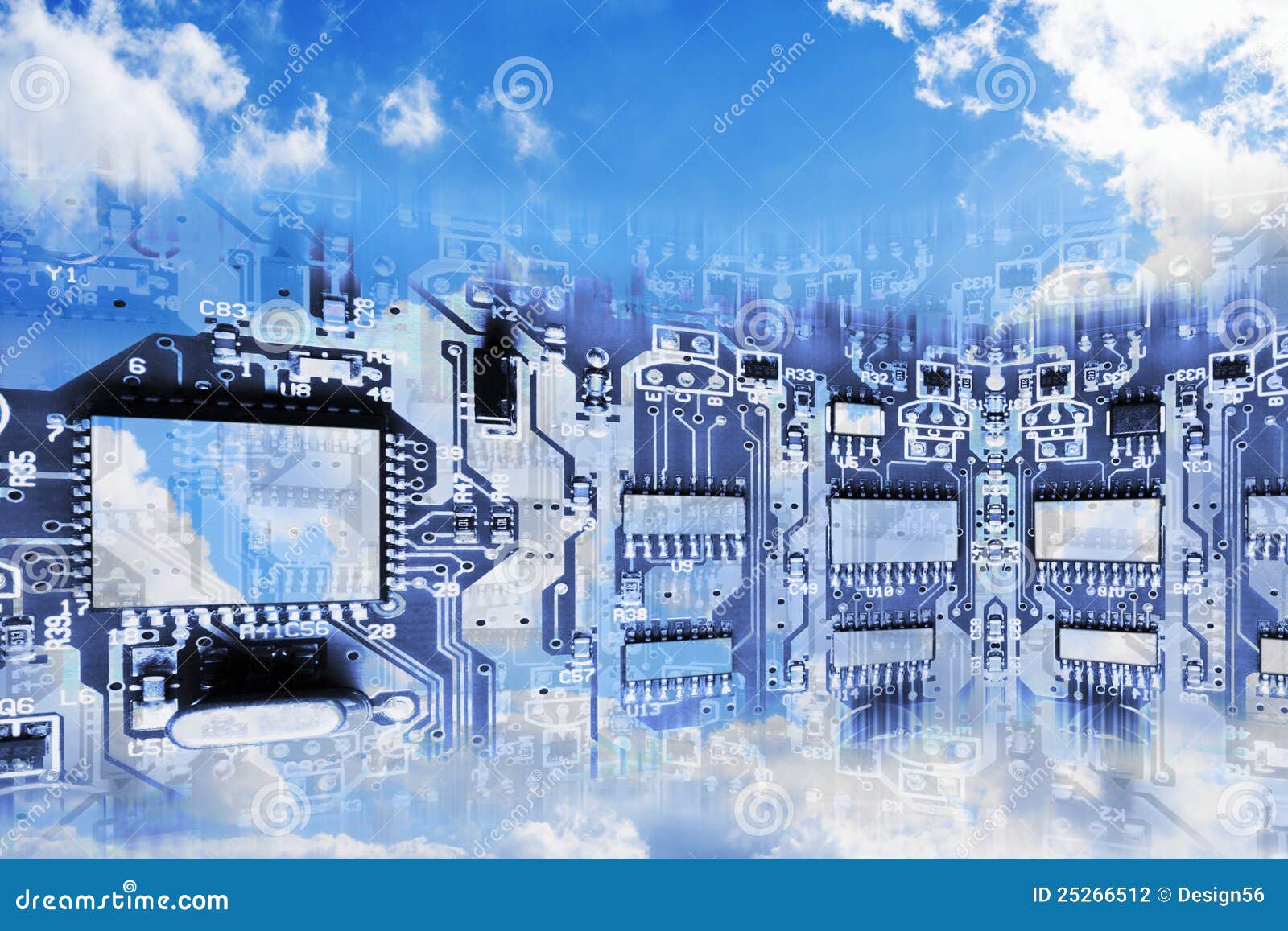 Conceptual Image of Cloud Computing Stock Illustration - Illustration ... Conceptual Image of Cloud Computing Stock Illustration - Illustration ...