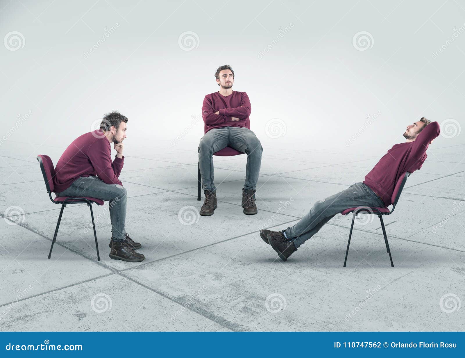 The Conceptual Image. the Concept of Thinking Process. Stock Photo ...