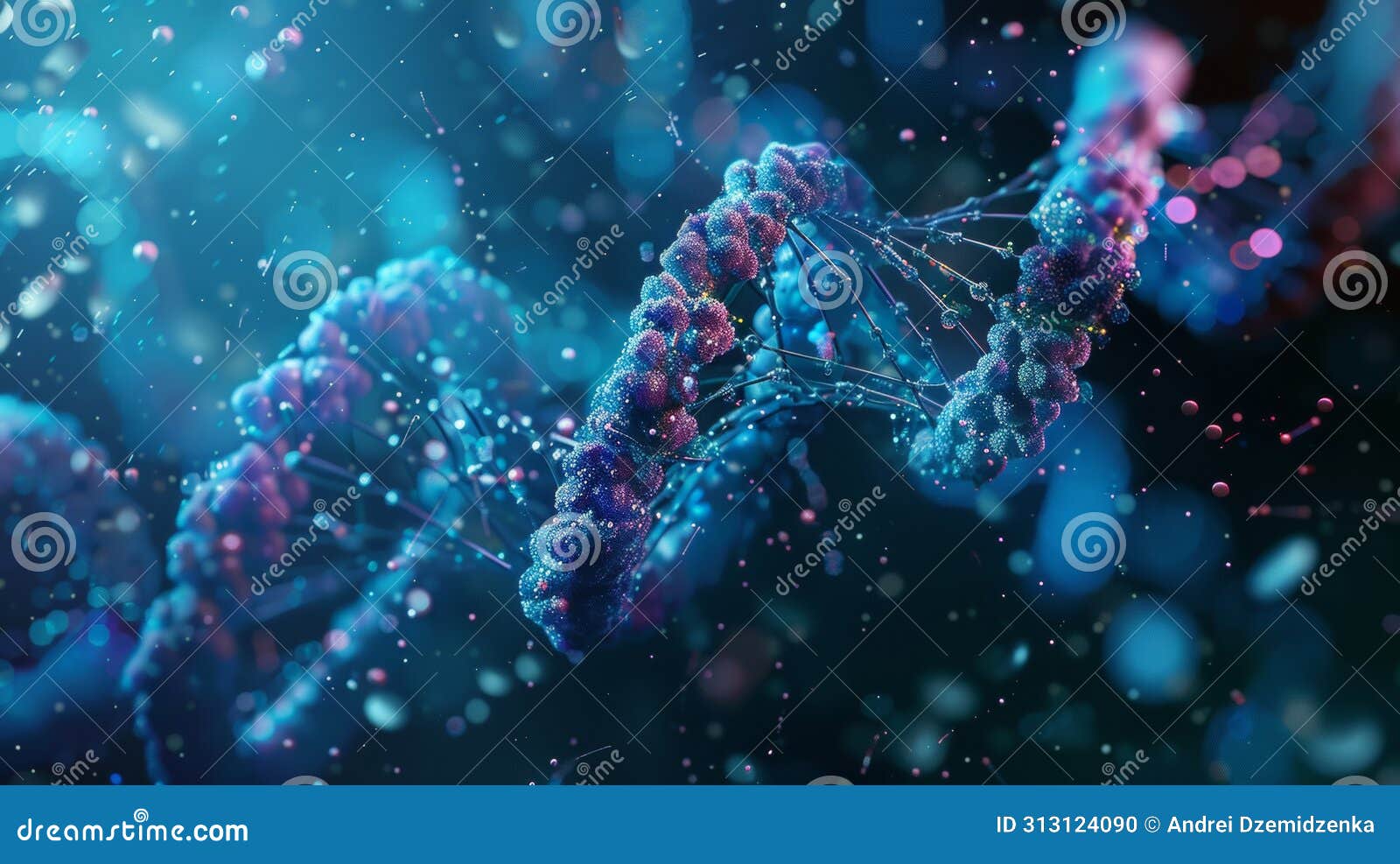 A Conceptual Image Depicting Genetics Research in a Lab Stock Photo ...
