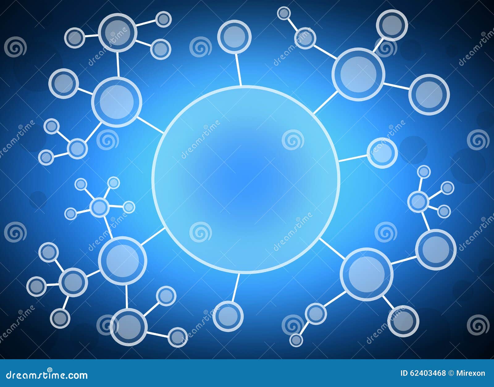 Conceptual Image of Digital Network Shape with Stock Illustration ...