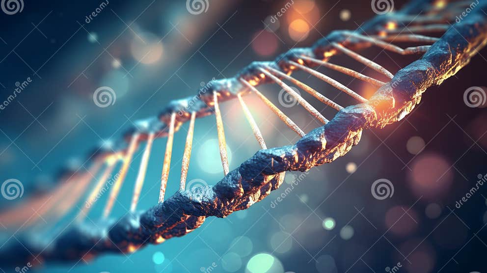 Conceptual Image of Dna Strands As a Key To Genetic Code Stock ...