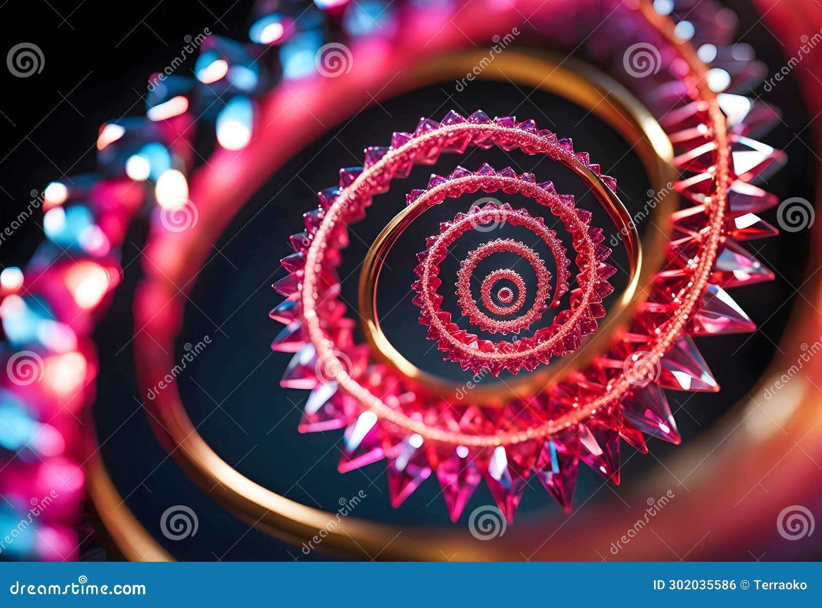 Conceptual Image of DNA Structure with Molecules, Illustrating Genetic ...