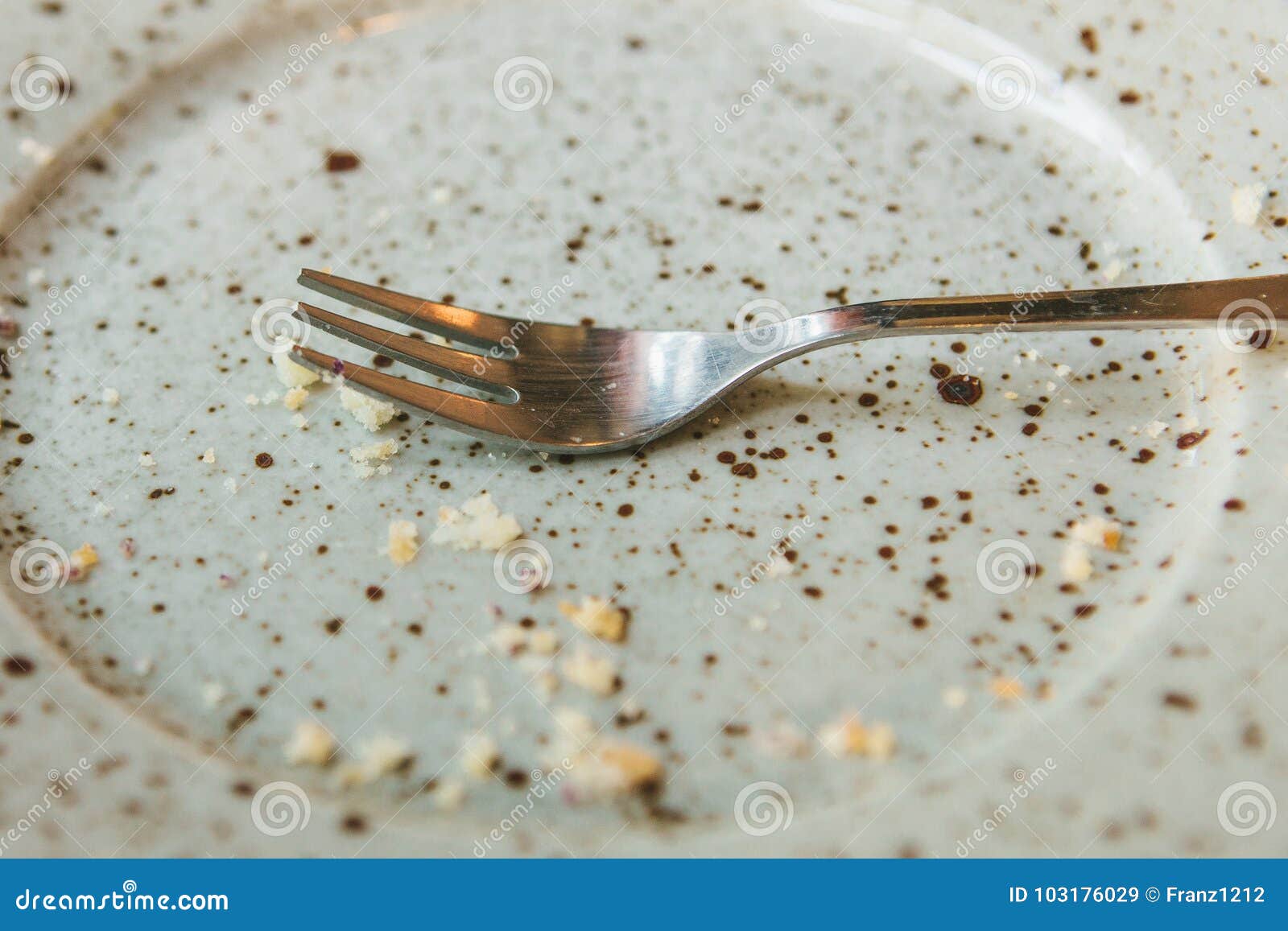 Conceptual Image of the End of the Holiday is an Empty Plate with ...