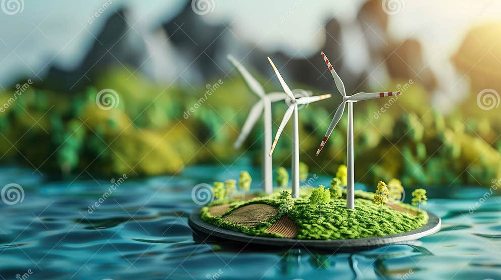 Conceptual Image of Energy Distribution Showing Diversified Stock ...