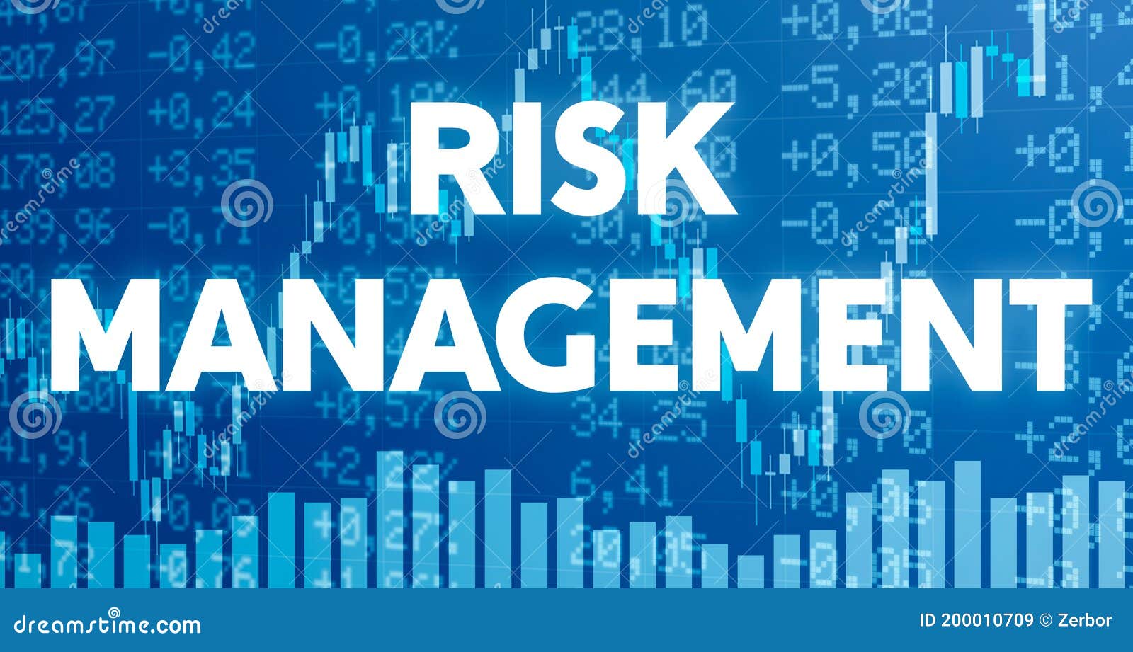 Conceptual Image with Financial Charts and Graphs - Risk Management ...